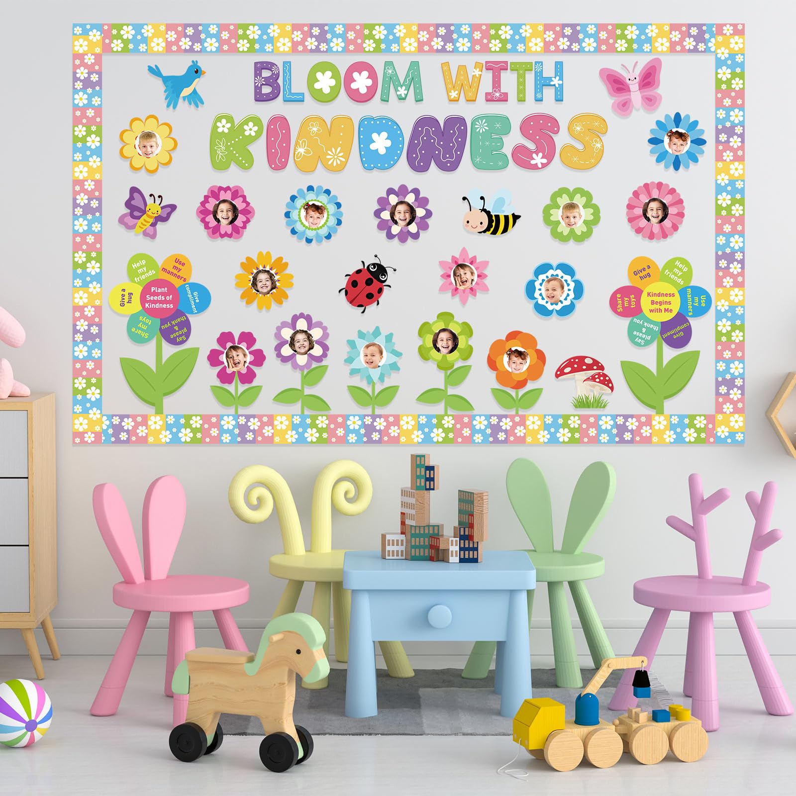 Snapklik.com : Kosiz Spring Kindness Bulletin Board Decorations Set ...