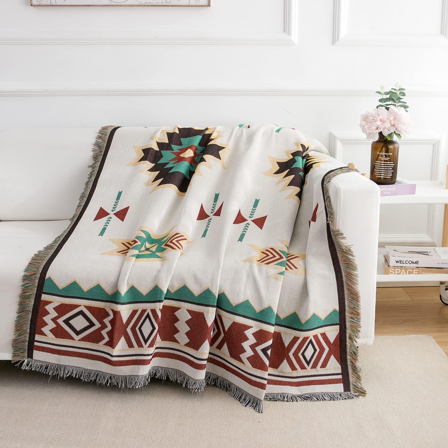Amazon.com: Haowenuan Aztec Blanket Aztec Throw Blanket,Native American ...