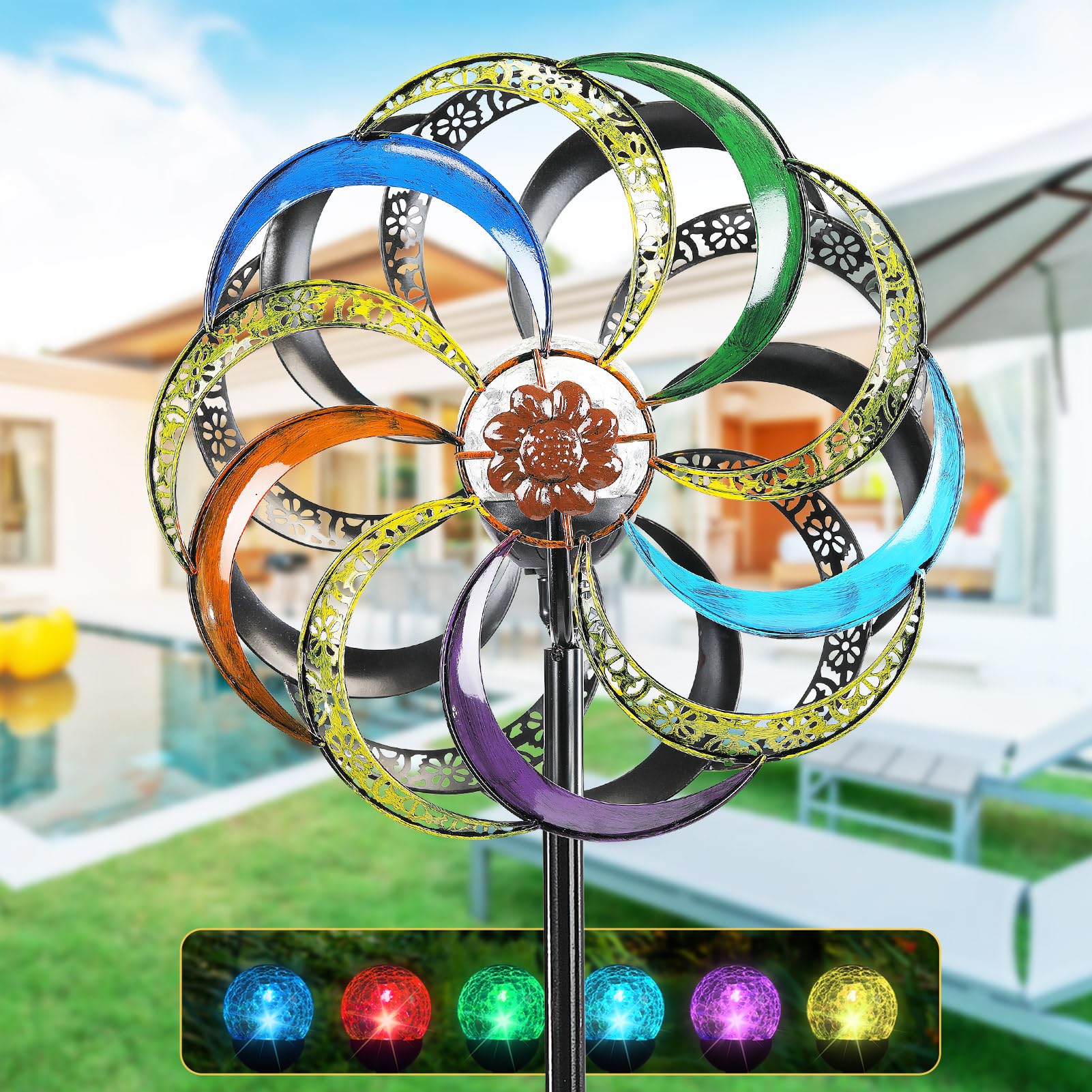 Amazon.com: Wind Spinners for Yard and Garden Large-Wind Sculptures ...