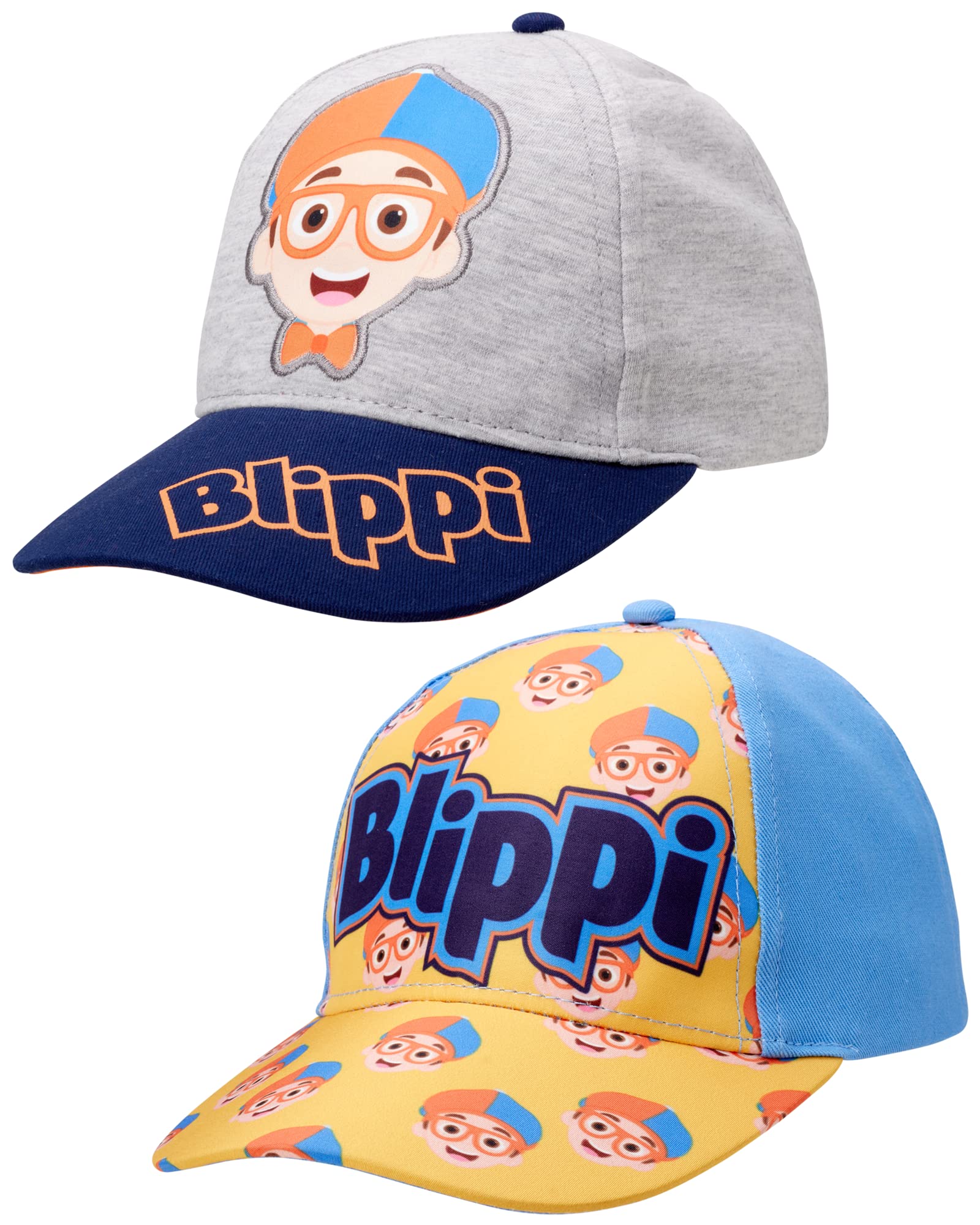 Snapklik.com : Blippi Toddler Boys Baseball Cap - 2 Pack Curved Brim