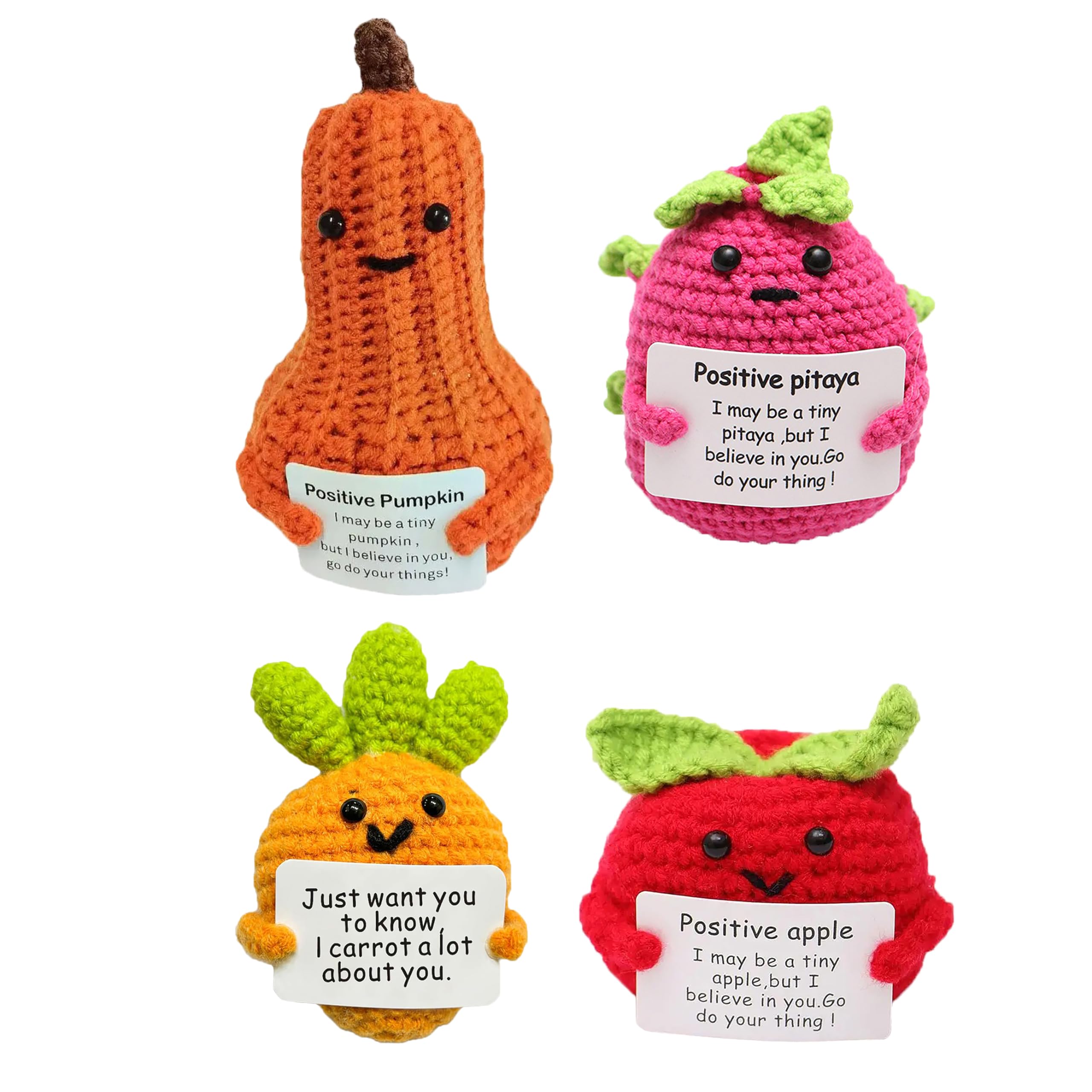 Amazon.com: TWODEER 4Pcs Handmade Emotional Support Fruit Gift with ...