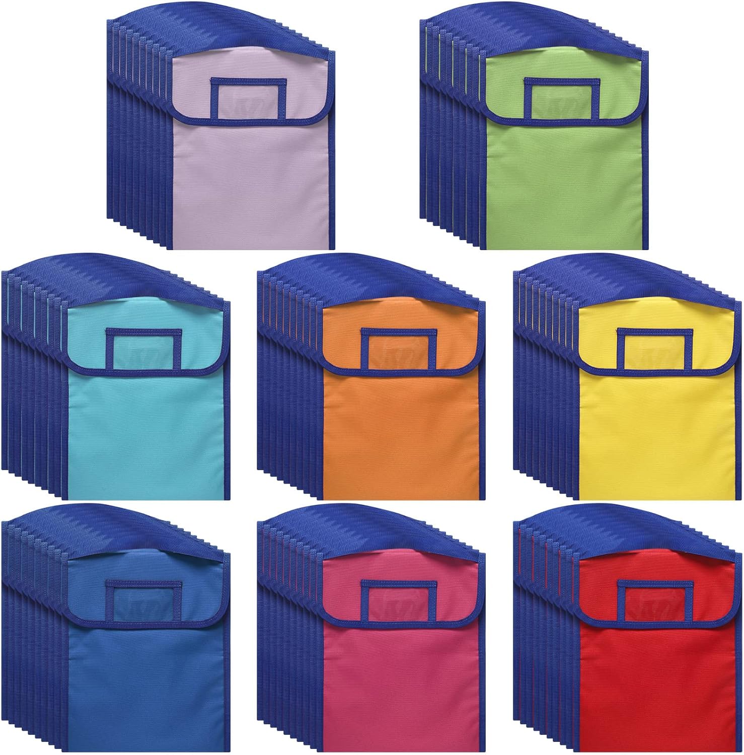 Amazon.com : Sherr 80 Pieces Reading Book Bags for Classroom Colorful ...