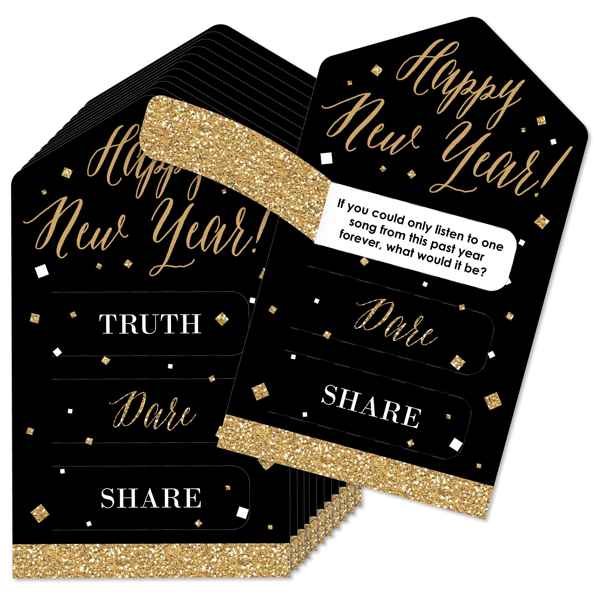 Amazon.com: Big Dot of Happiness New Year’s Eve - Gold - New Years Eve ...