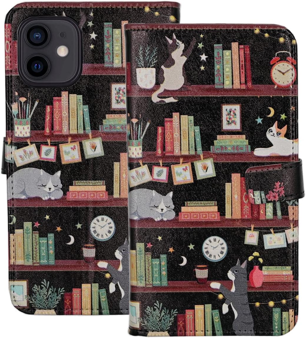 Amazon.com: iPhone 12 Pro Max Bookshelf Plants Book Lover Reading ...