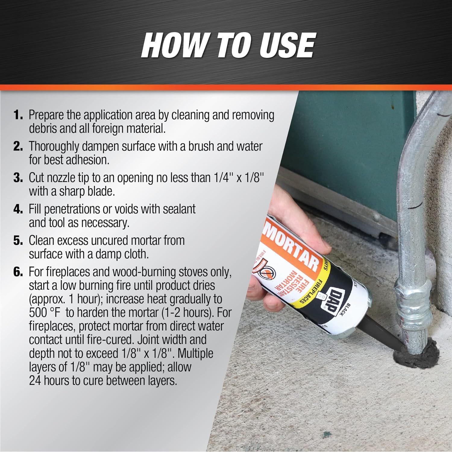 Snapklik.com : DAP 7079818854 High Heat Mortar Fire Stop Caulk