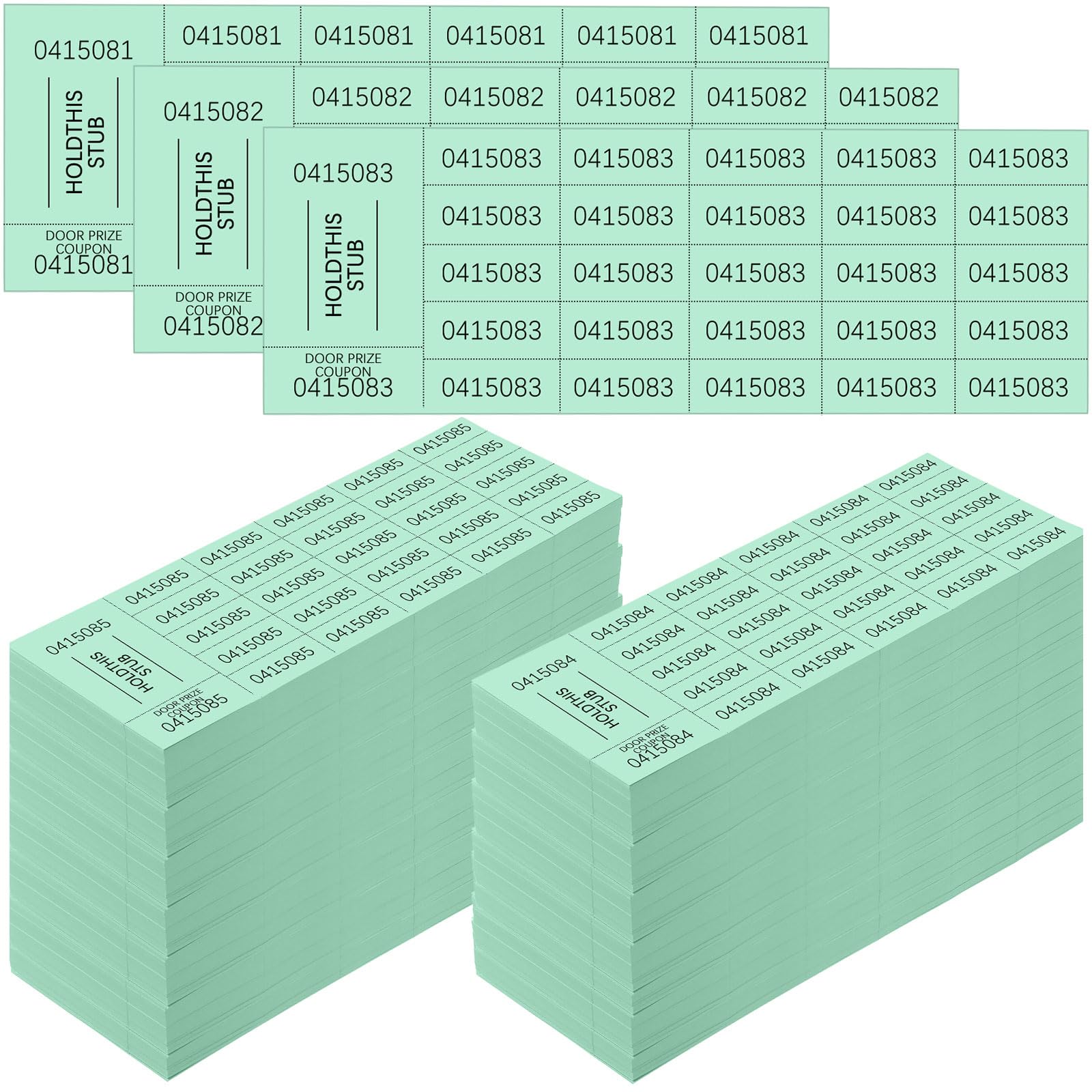 Amazon.com : Kosiz 2000 Sheets Raffle Ticket 25 Bid Chinese Auction ...