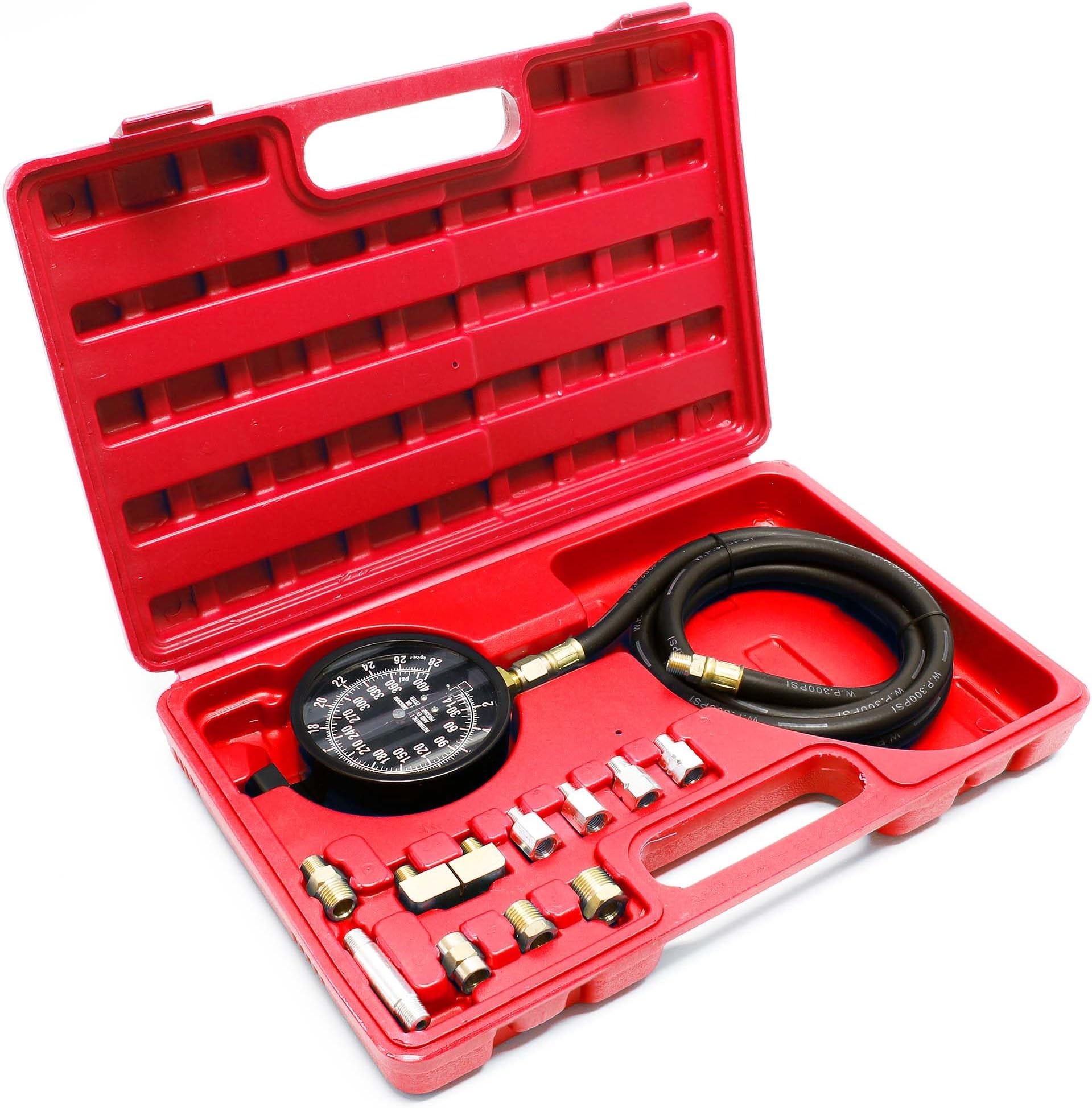 BOOMSTART 12-teiliges Öldruckprüfer Messgerät Prüfer 0-35 bar (0–500 ...