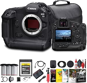 Amazon.com: Canon EOS R1 Mirrorless Camera - 24MP, Full-Frame Stacked BSI CMOS Sensor + 128GB ...