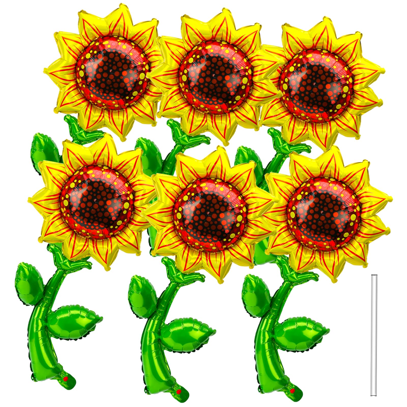 Amazon.com: 6 Pack Sunflower Balloons,Sunflower Mylar Balloon Arch Kit ...