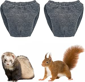 2PCS Small Pet Diapers,Guinea Pig Diapers,Reusable Squirrel Diapers ...