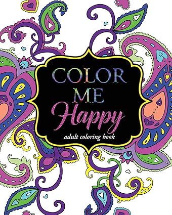 Color Me Happy: Adult Coloring Book: Designs, Pink Ink: 9781516921867 ...