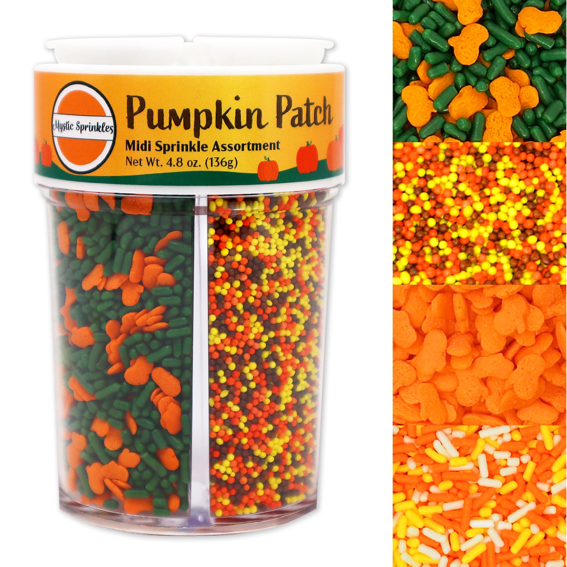 Amazon.com: Mystic Sprinkles Autumn/Fall 4 Cell SPrinkle Assortments ...