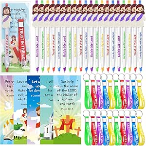 Amazon.com : CroBlissful 60 Pcs Christian Jesus Pens Bulk Religious ...