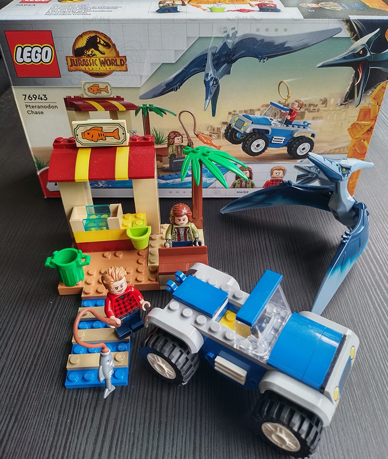 LEGO 76943 Jurassic World Pteranodon Hunting, Dinosaur Toy, Set with ...