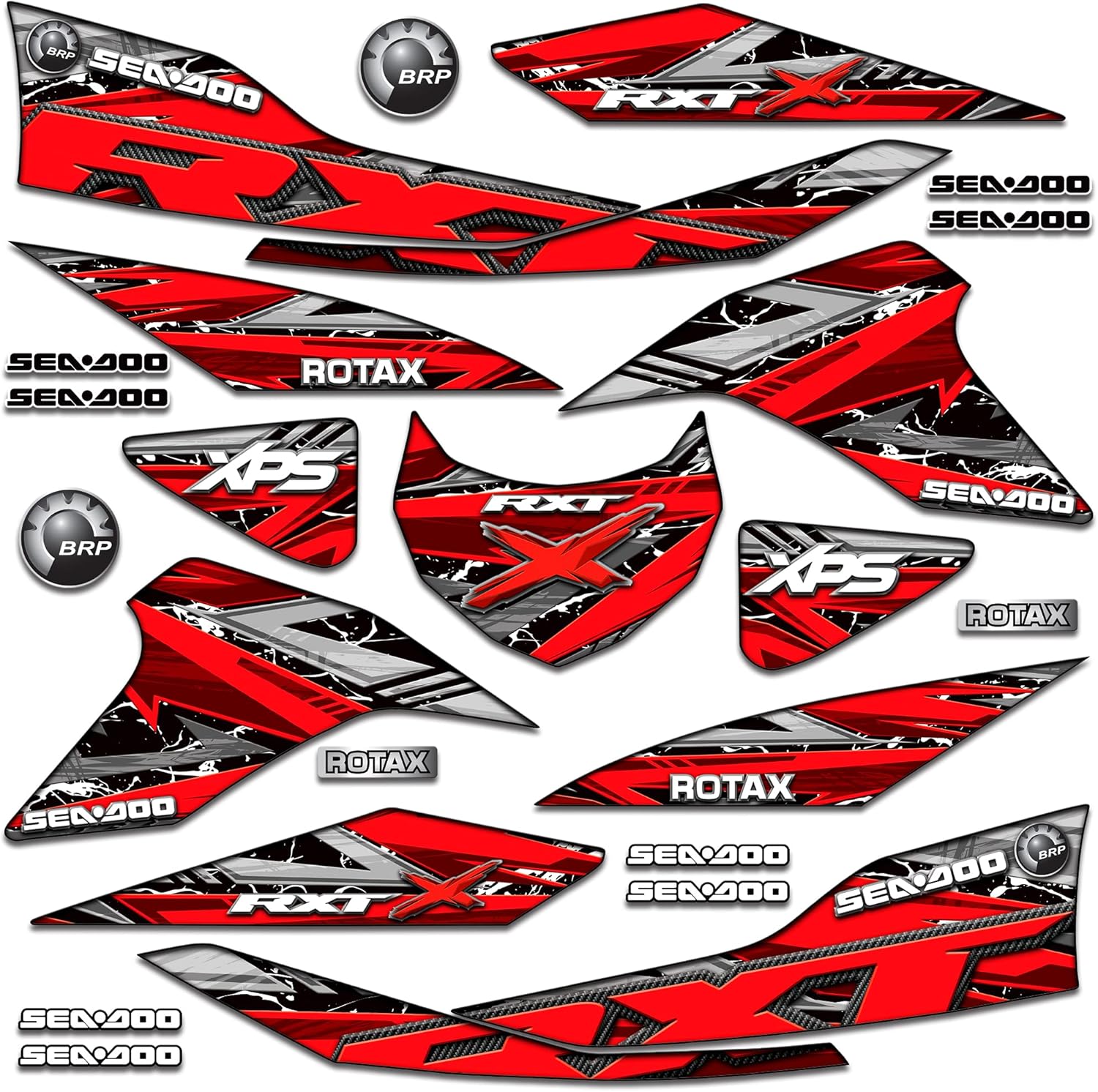 Amazon.com: AMR Racing Jet Ski Graphics Trim kit Sticker Decal ...