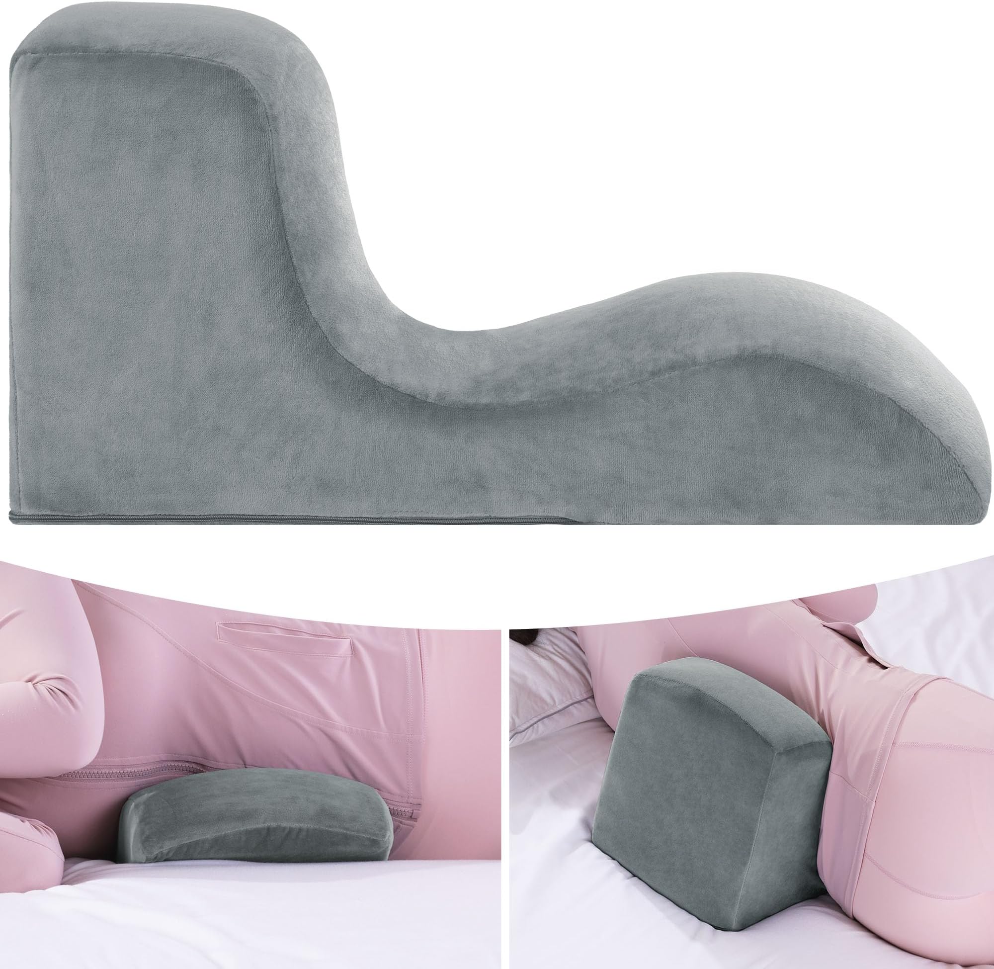 Amazon.com: Lumbar Support Pillow for Sleeping Memory Foam Lumbar ...