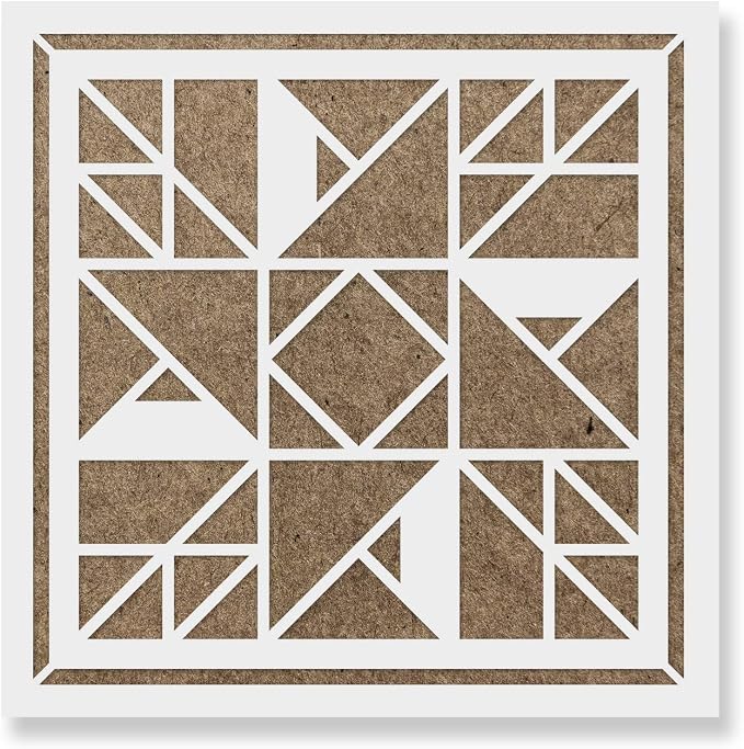 Amazon.com: Prairie Star Barn Quilt Stencil - Barn, Quilt, Farmhouse ...