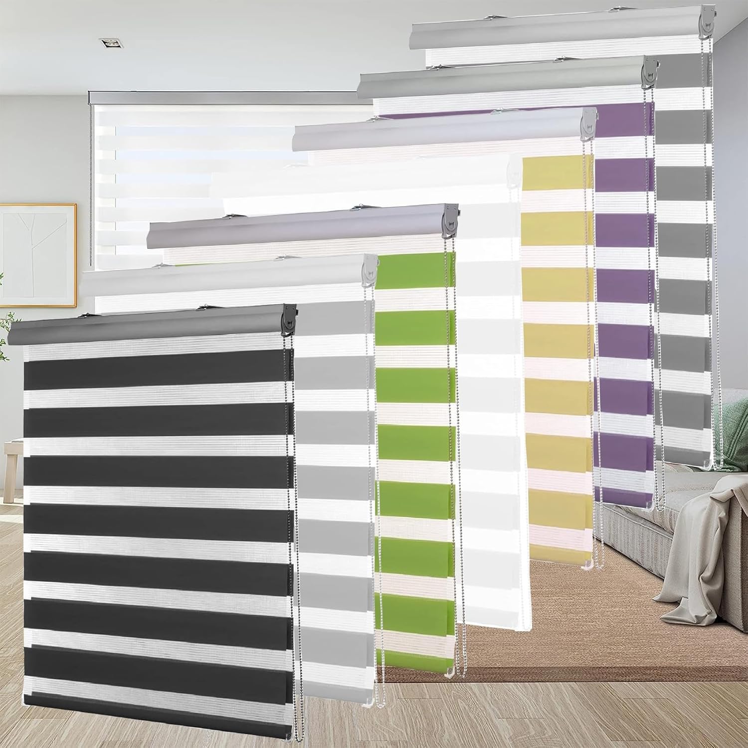 Coat Rack Blackout Roller Blind 40 x 250 cm for Skylight Roof Windows ...