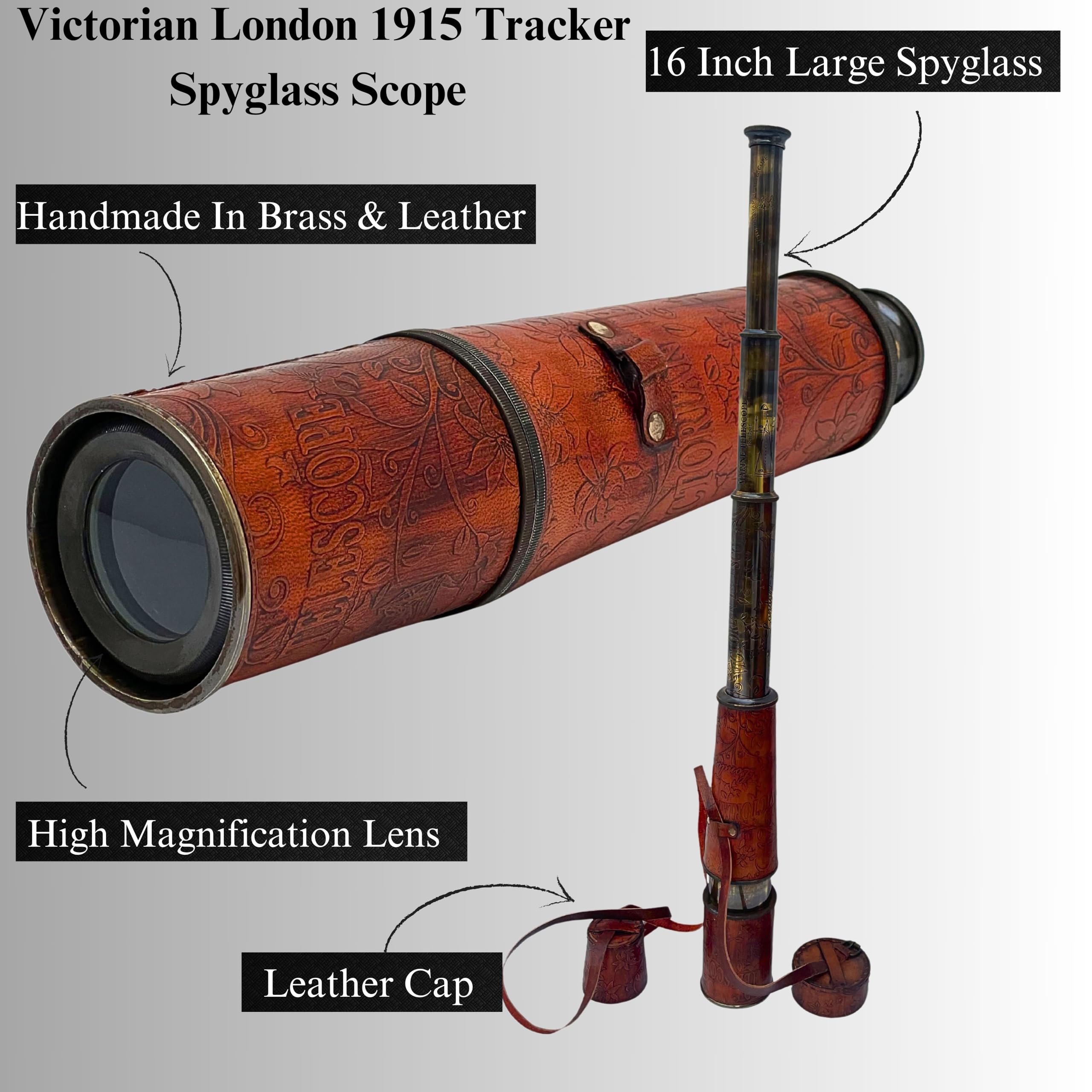 Snapklik.com : Medieval Replicas Handmade Brass Telescope Victorian ...