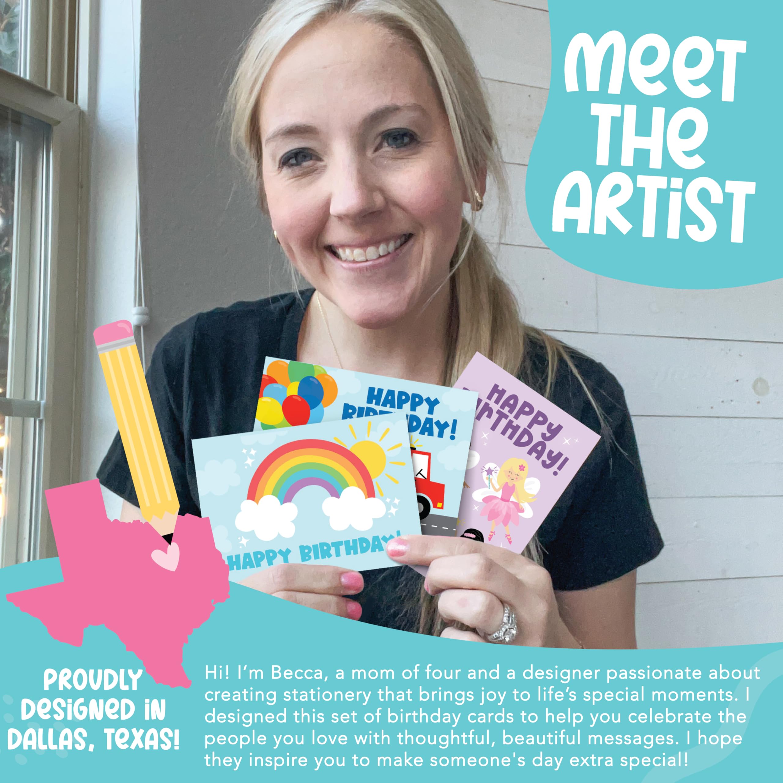 Snapklik.com : Hadley Designs Happy Birthday Cards For Kids