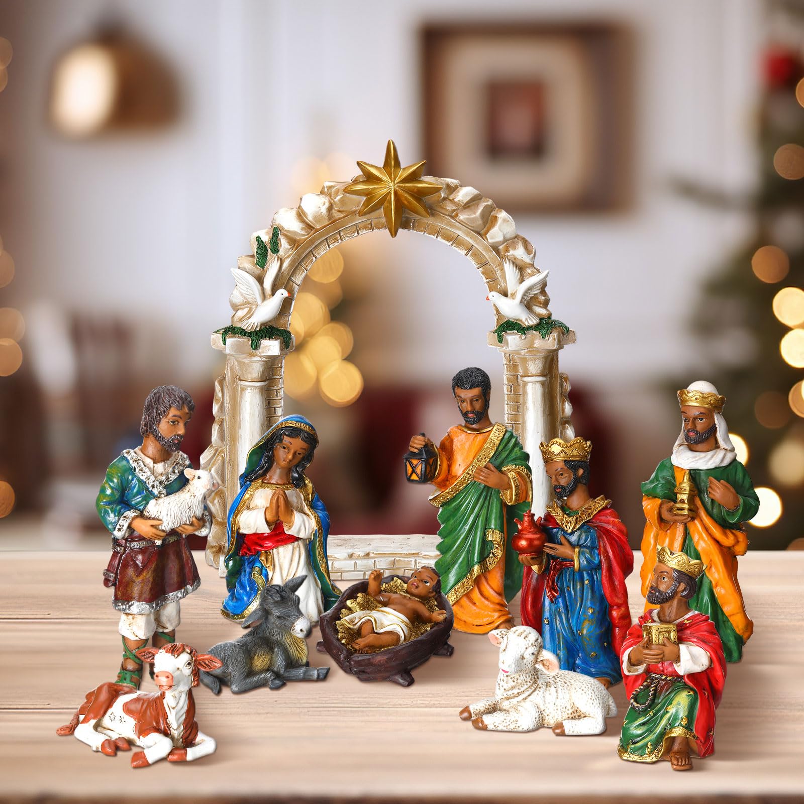 African Decorating Ideas Christmas Nativity Scene Table