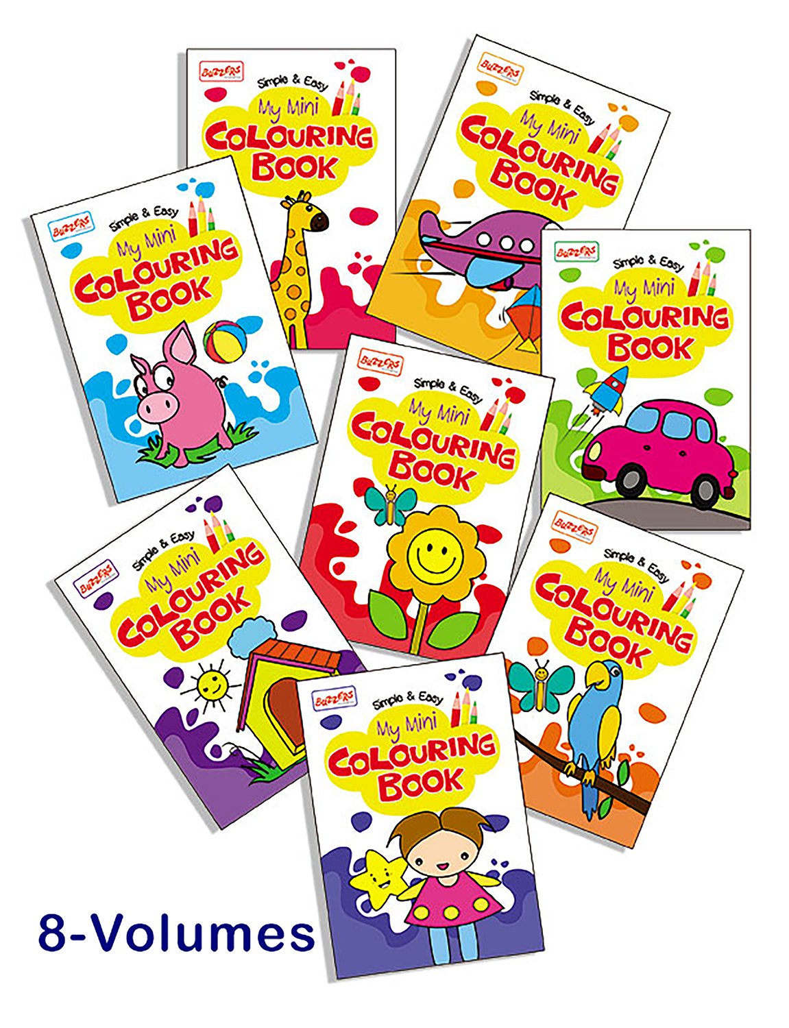 Buy My Mini Coloring Book - Coluring Book for Kids 8 Volumes Book ...