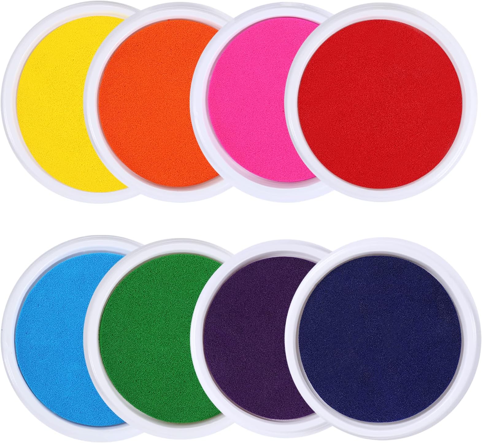 Amazon.com: MoloTAR 8 Colors Rainbow Washable Large Ink Pads for Rubber ...