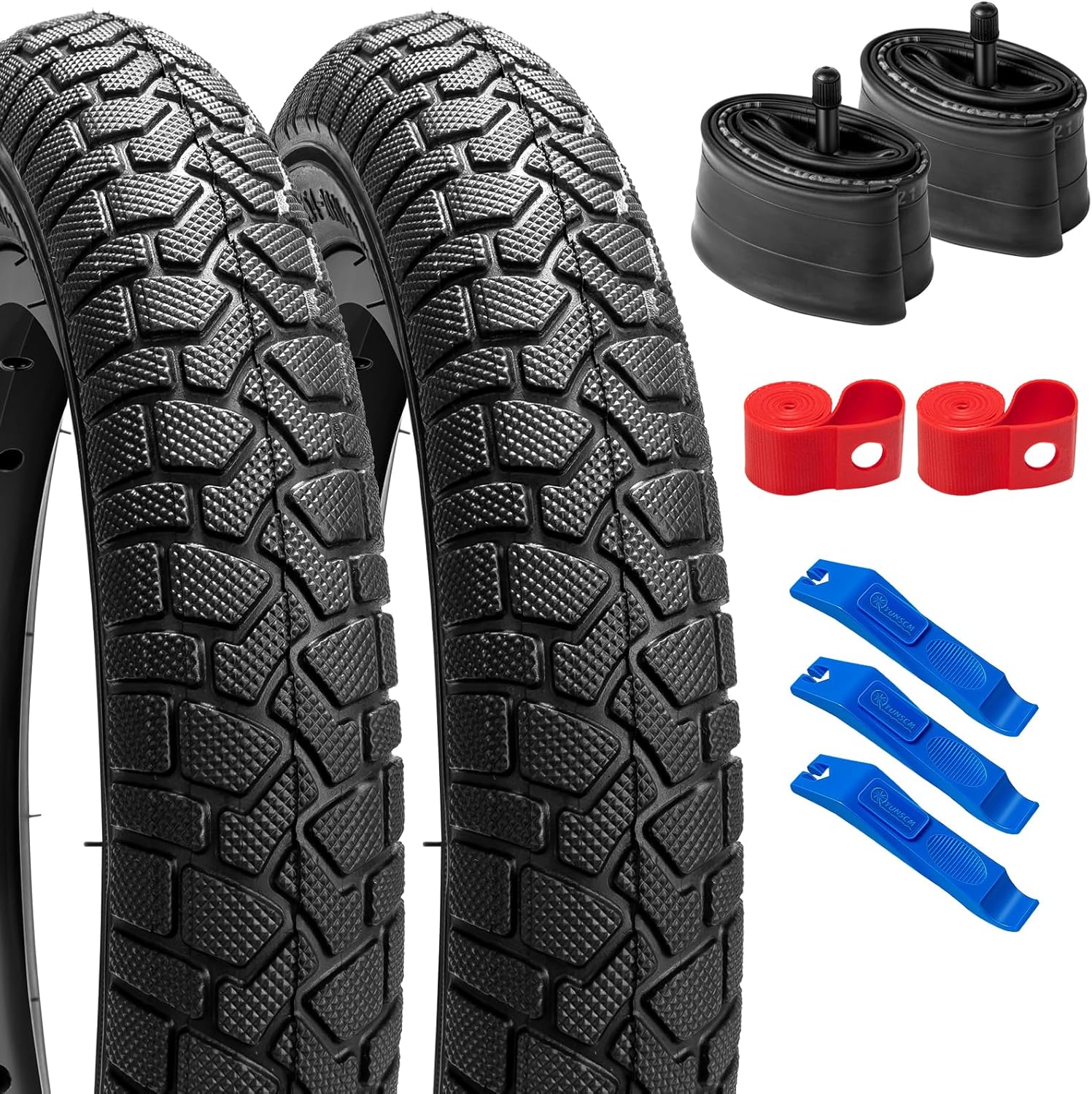 Amazon.com : YunSCM 12.5" Bike Tires 12 ½ X 2 ¼ (57-203) and 12.5" Bike Tubes Schrader Valve ...