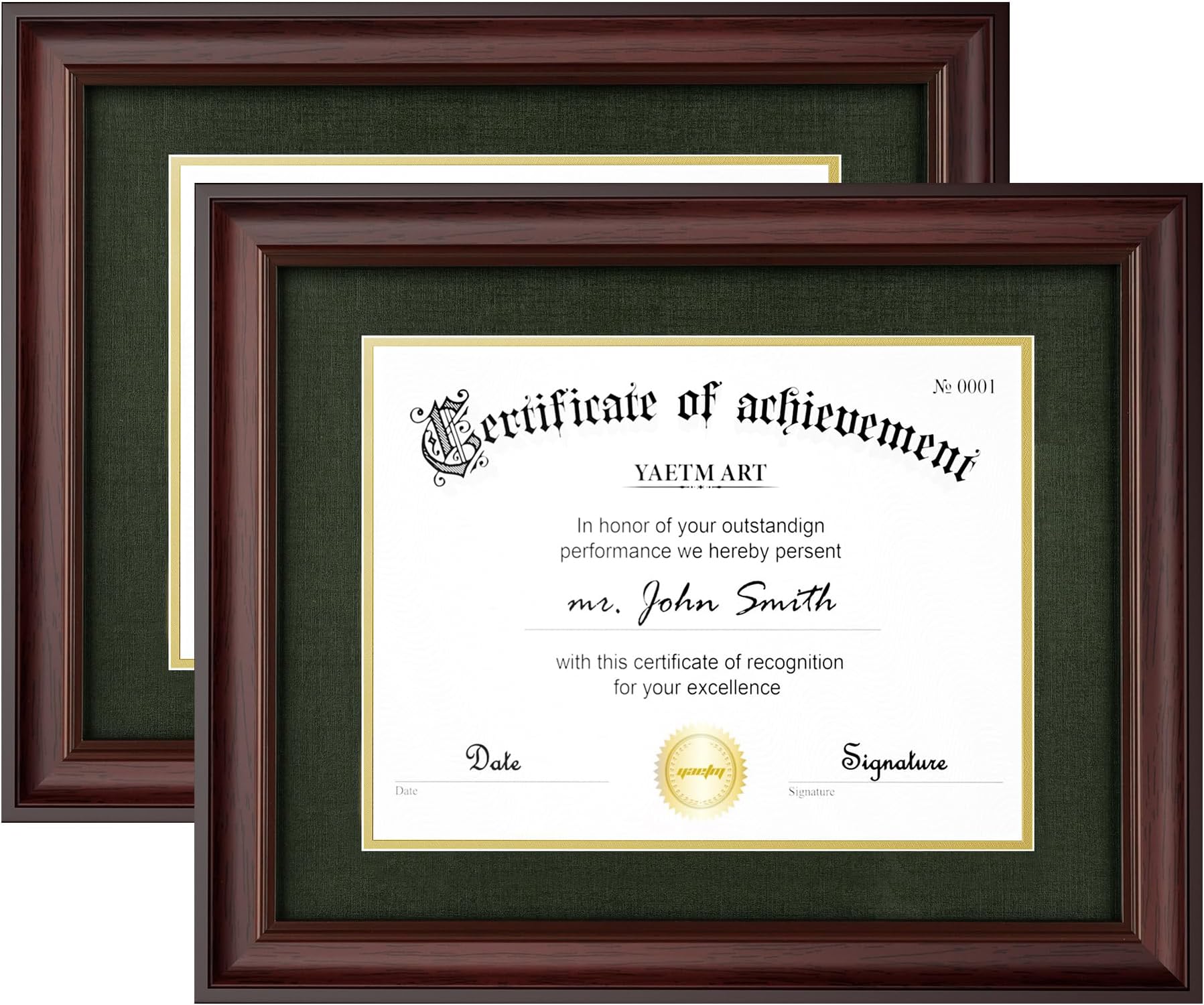 Amazon.com - Yaetm 11x14 Diploma Frame | Certificate Frame with ...