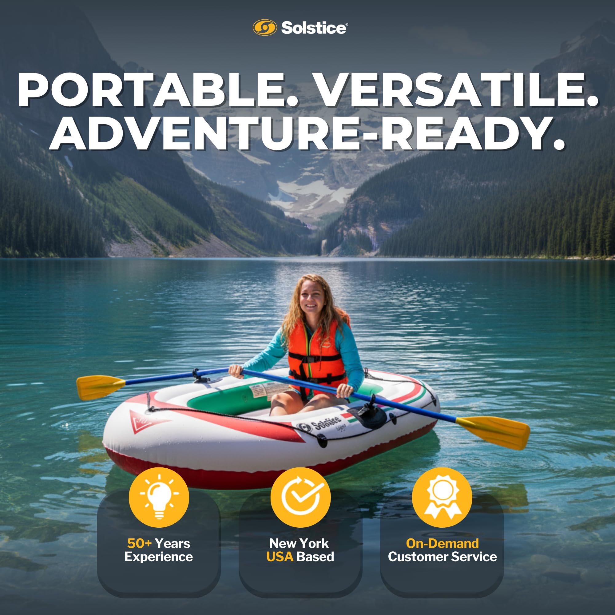 Snapklik.com : SOLSTICE Inflatable Boat For Lakes, Rivers & Beaches ...