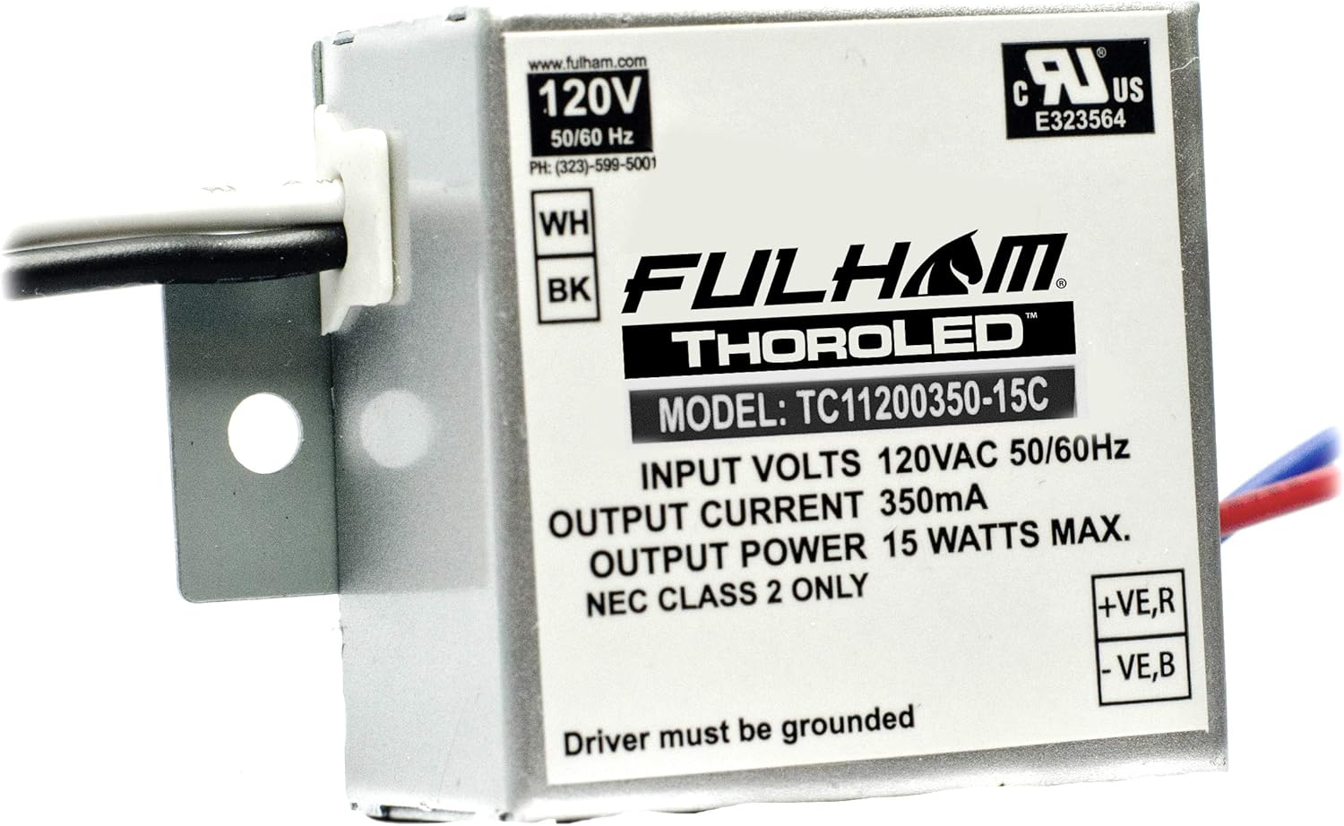 Fulham Lighting TC11200350-15C ThoroLED-Single Channel Driver-120V ...