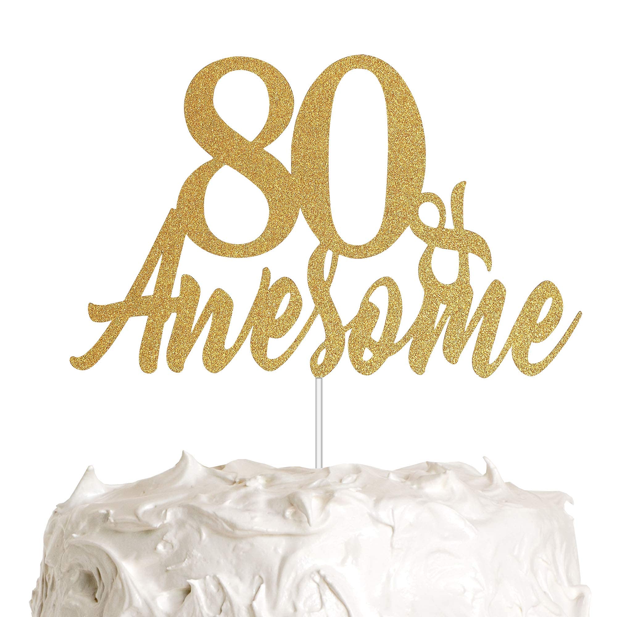 Festiko 80 Awesome Cake Topper 80th Birthday Cake Topper 80th ...