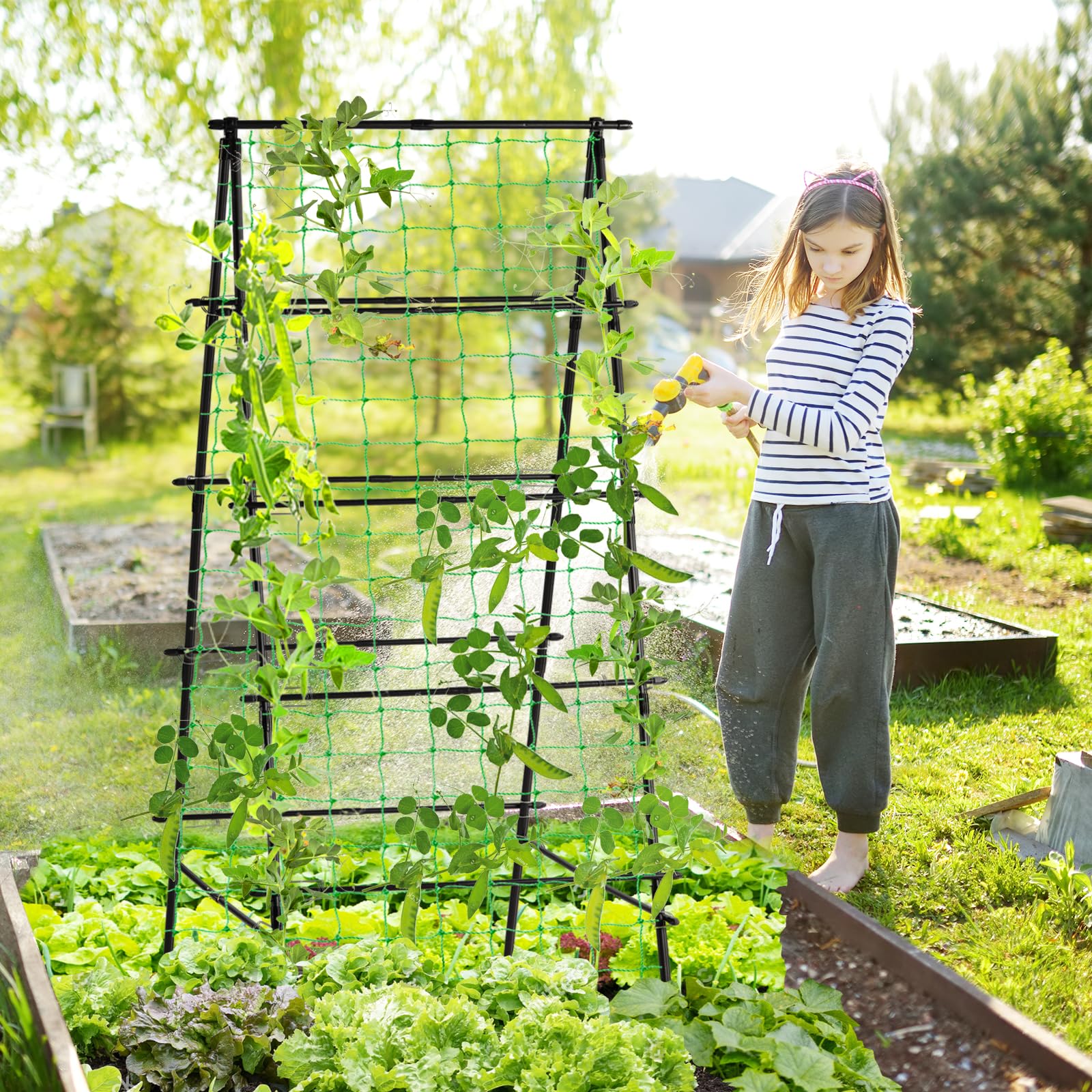 Trellis For Cucumbers Gardeners Supply Company Sturdy Expandable Tall ...