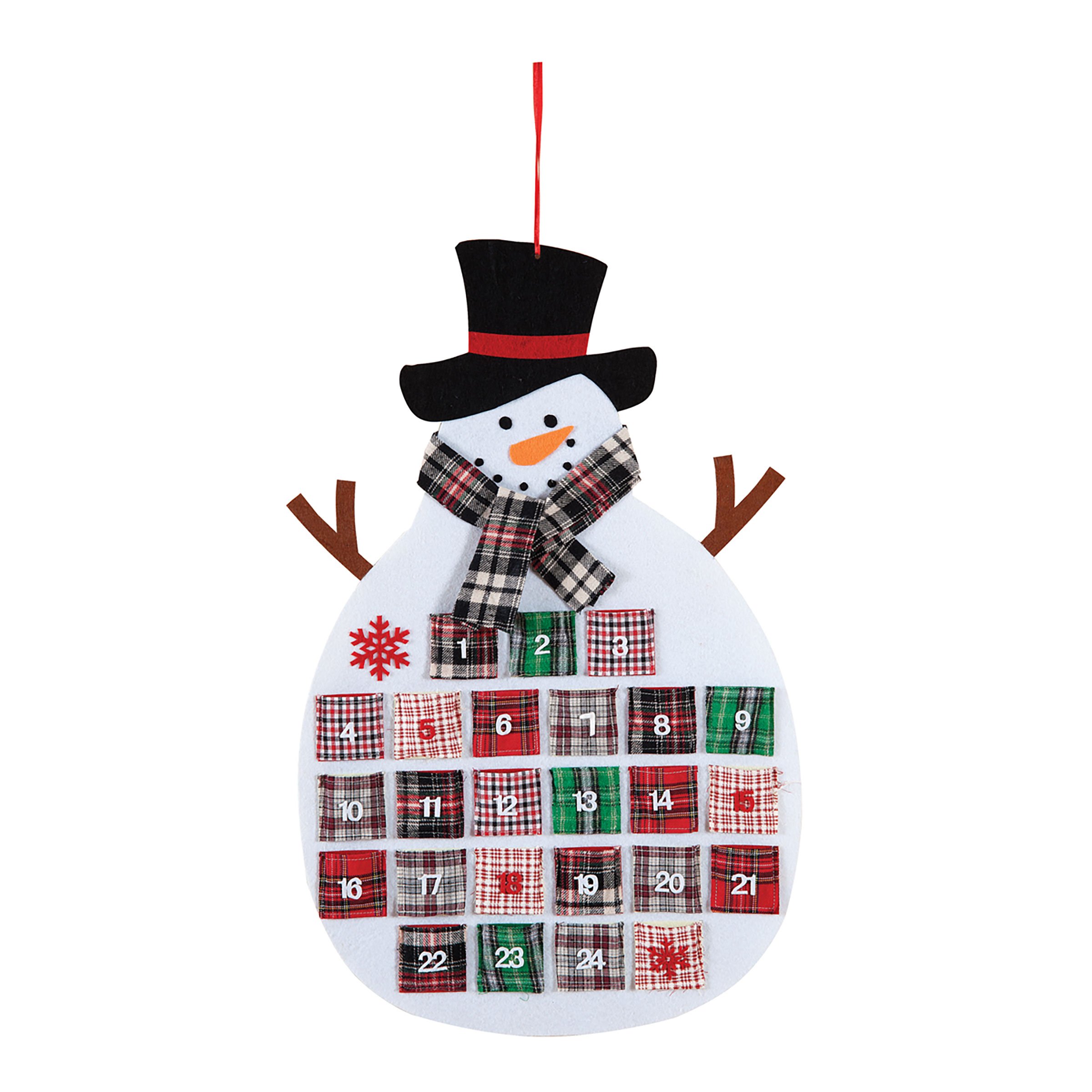 Amazon.com: C&F Home Plaid Snowman Calendar 28" Long : Home & Kitchen