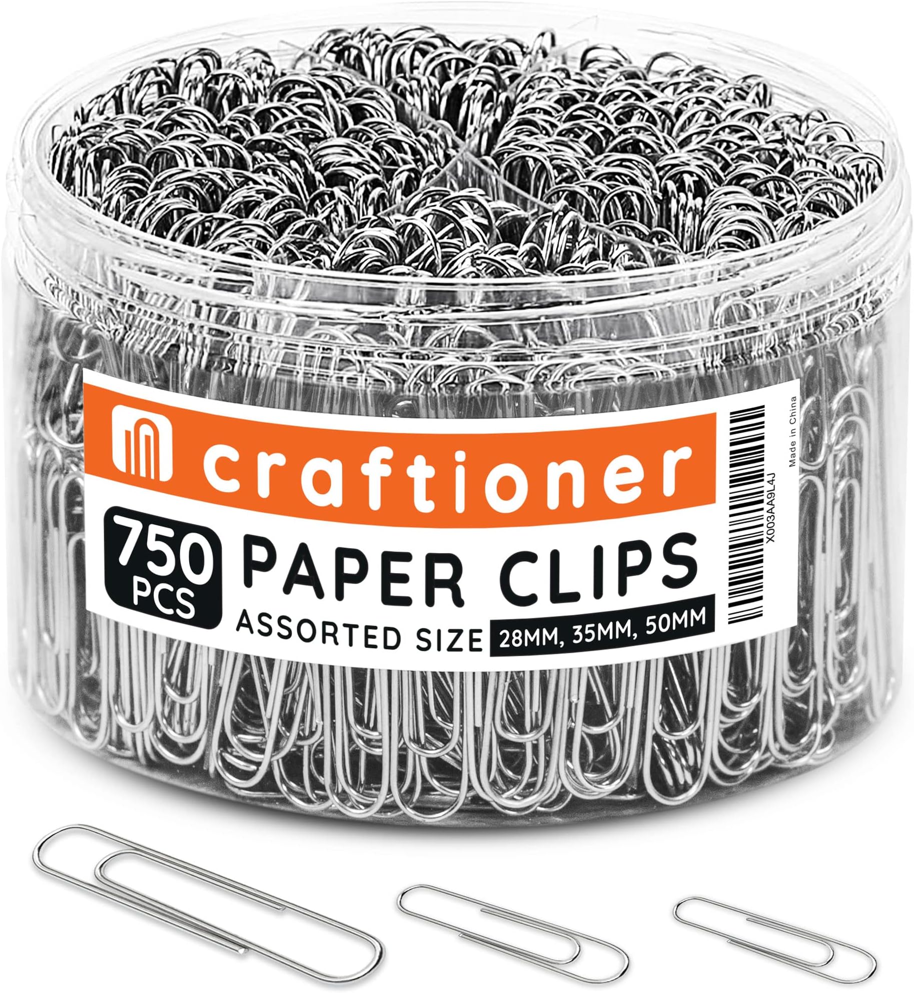 Amazon.com : FUDAO FAMILY 500pcs Paper Clips Assorted Sizes, Small ...