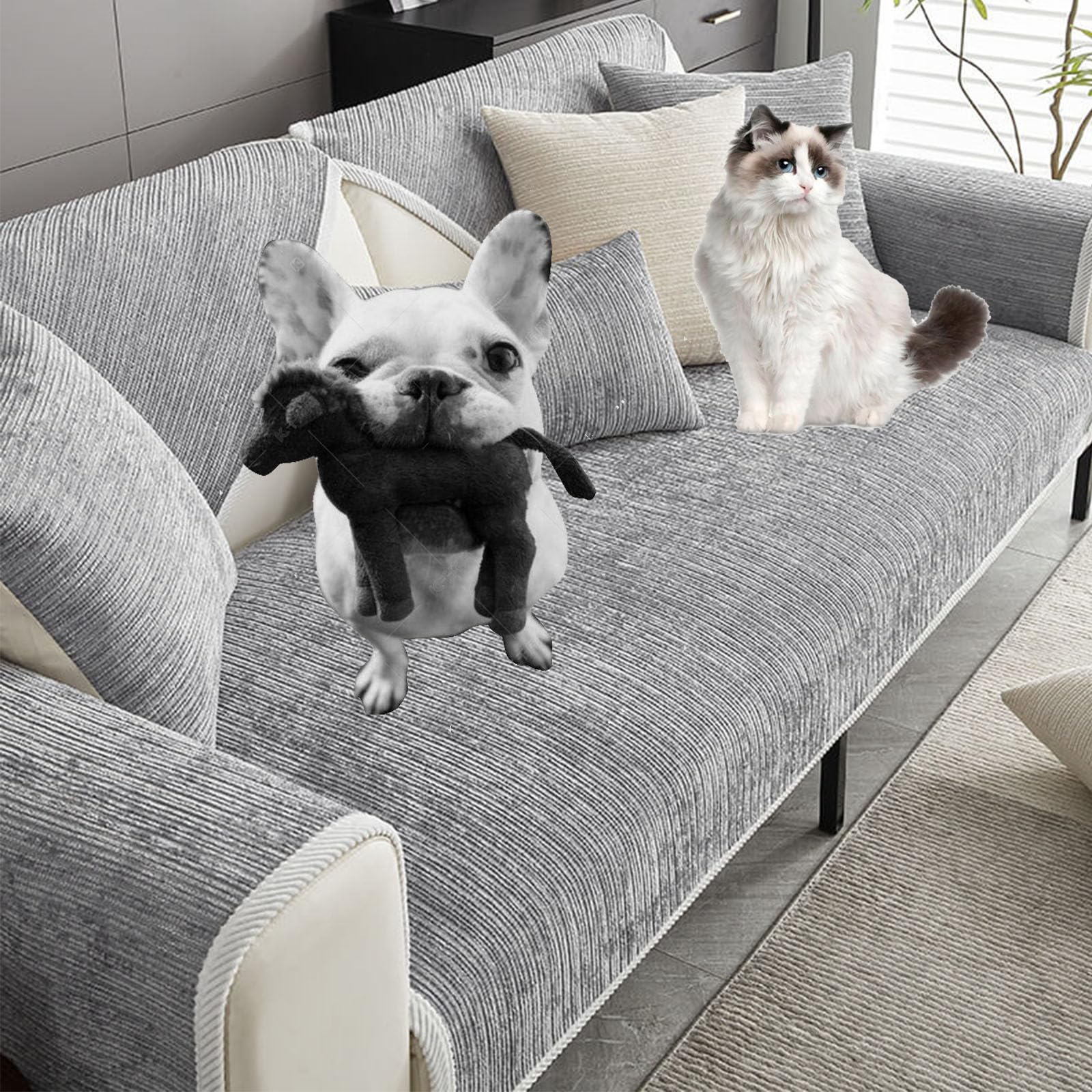 Anti scratch couch covers deals