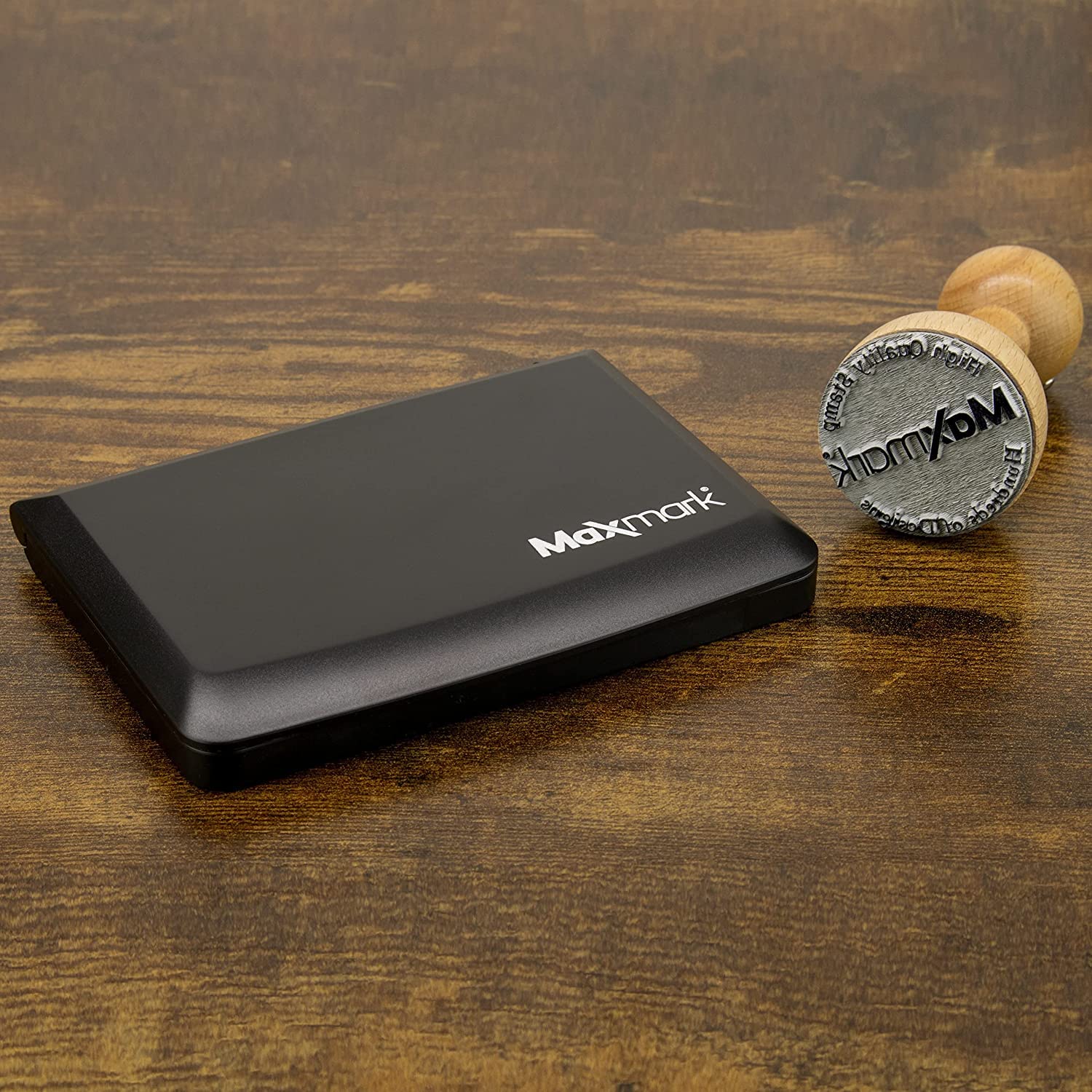 Snapklik.com : MaxMark Large Premium Olive Green Ink Stamp Pad