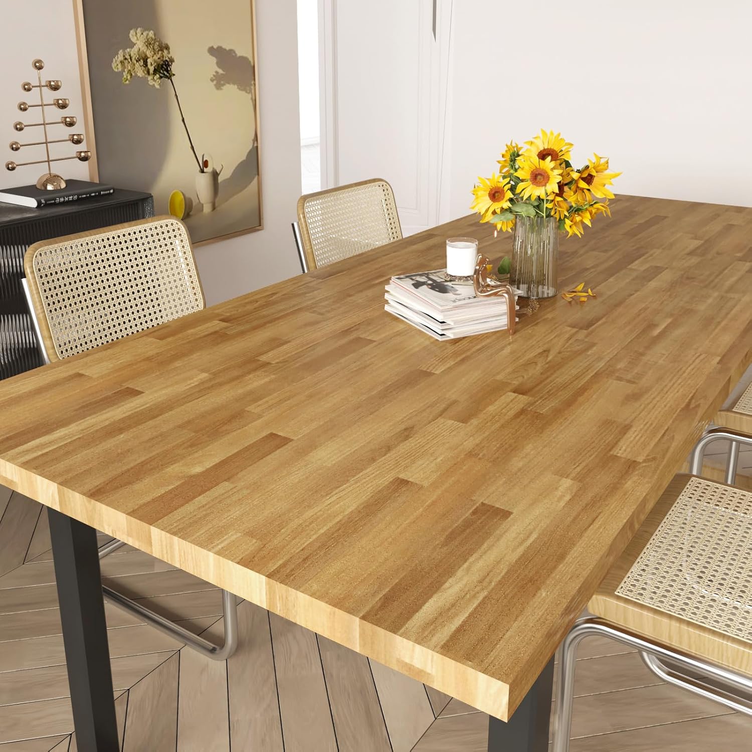 STICKEEP Butcher Block Contact Paper Self Adhesive Wood Wallpaper Peel ...