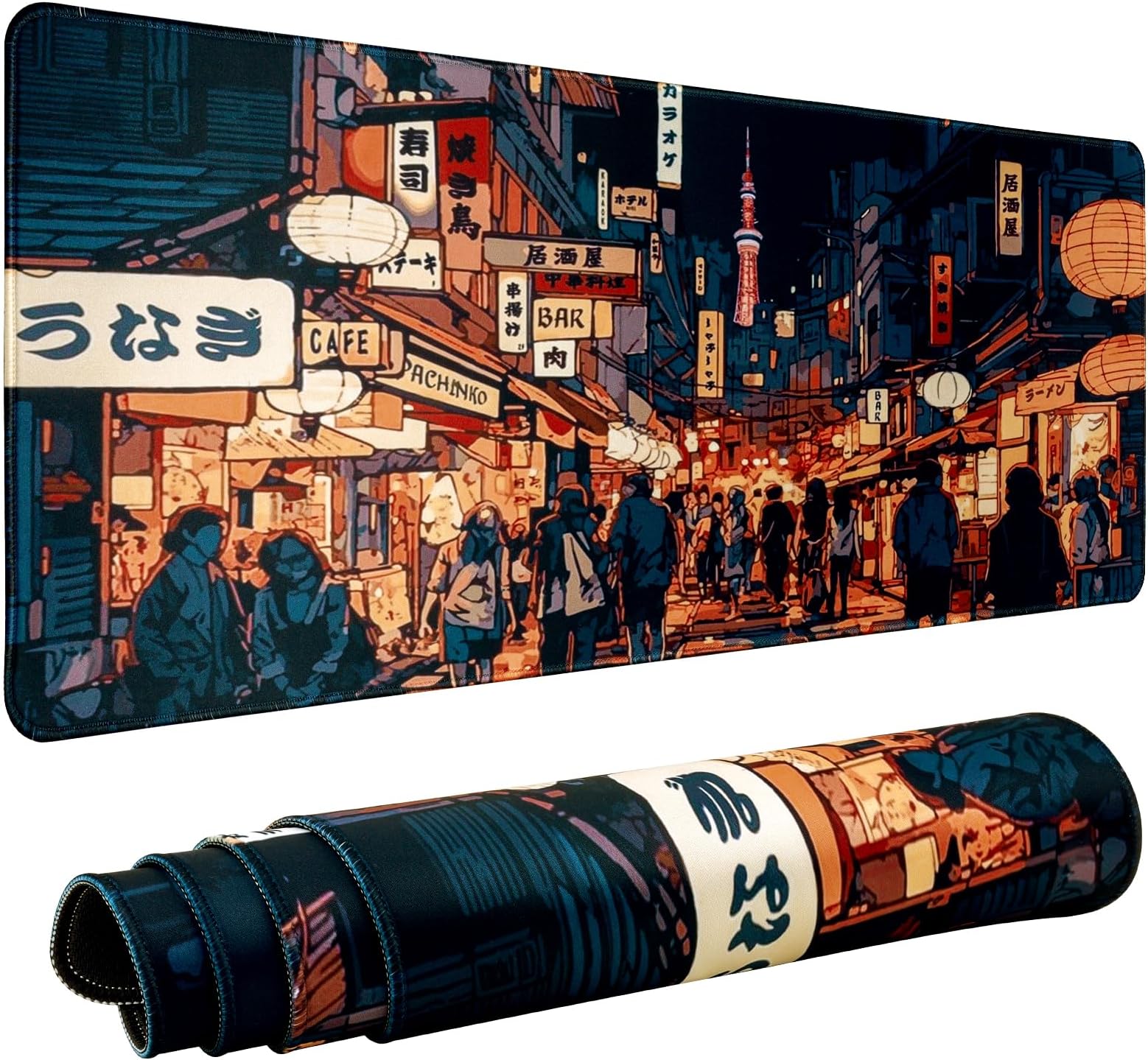 JINJIASC Large Mouse Mat Gaming Mouse Pad 31.5 x 11.8 in Desk Mat Desk ...