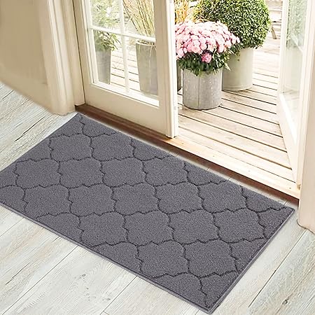 Amazon.com: Indoor Doormat Front Door Mat Non Slip Rubber Backing Super ...