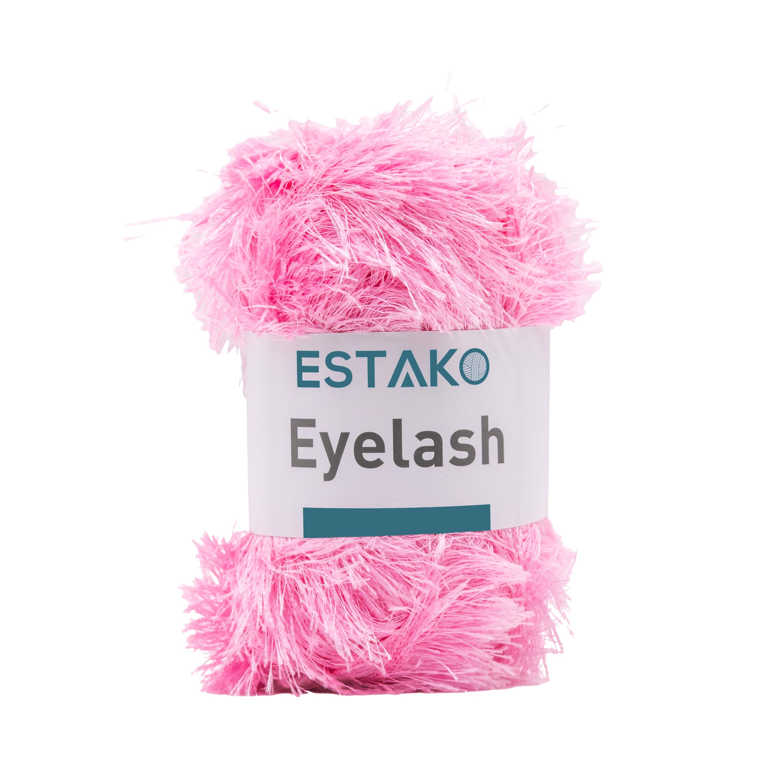 Amazon.com: Estako Eyelash, 100% Polyester Yarn, Soft, Fuzzy for ...