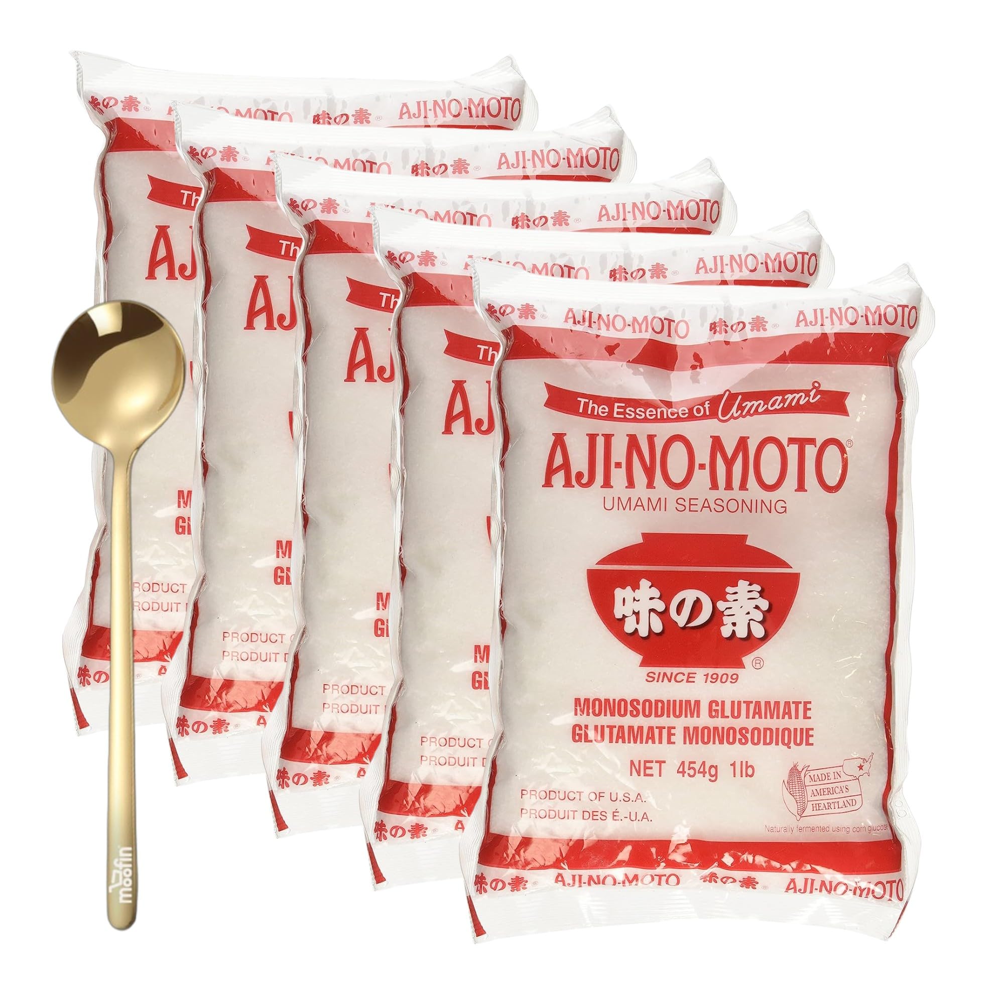 Buy Ajinomoto Bundle of Stainless Steel Spoon - 13.5cm - Gold, and Aji ...