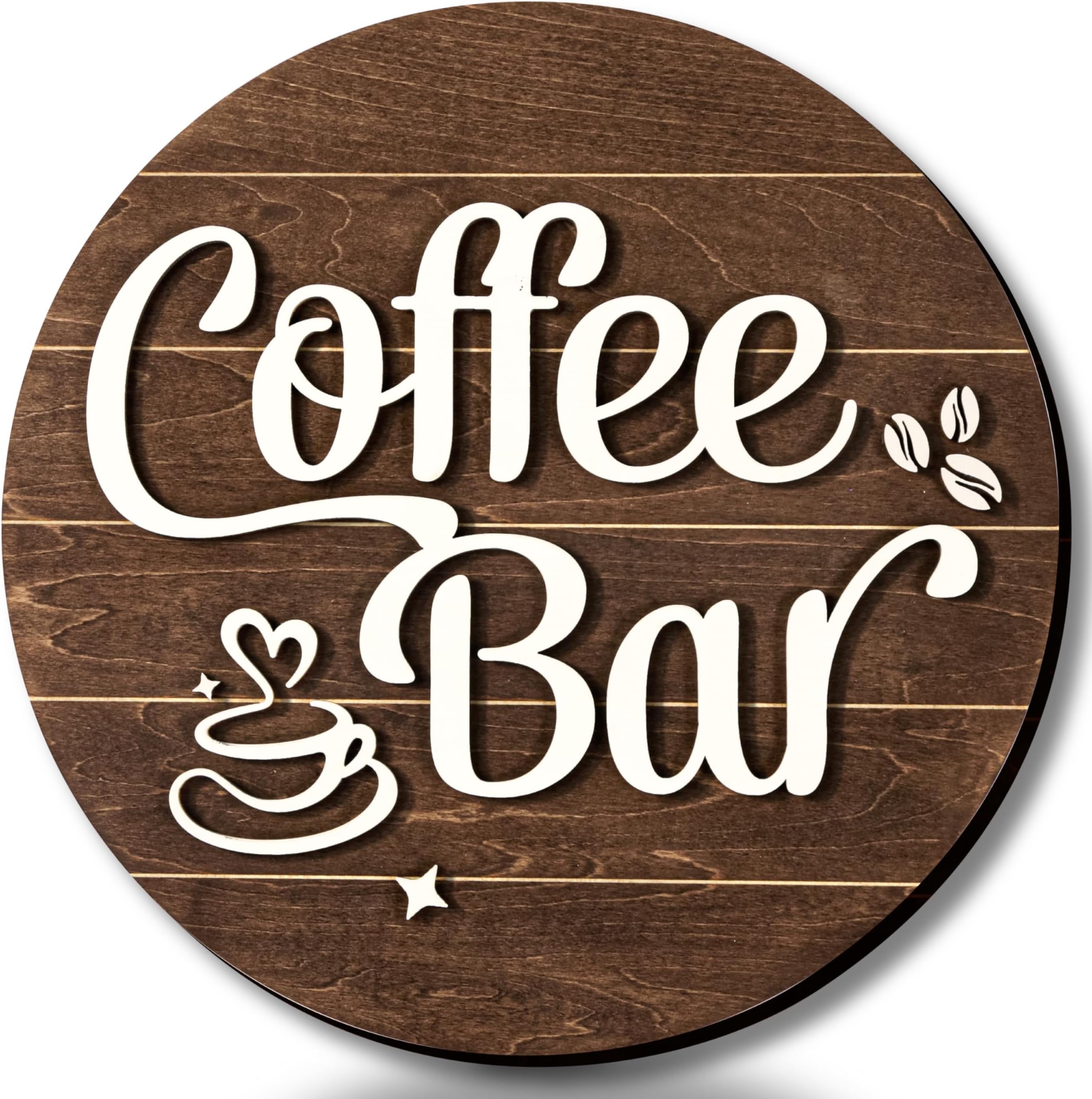 Amazon.com: Woodamore Coffee Bar Sign Wall Decor - Vintage Coffee Signs ...