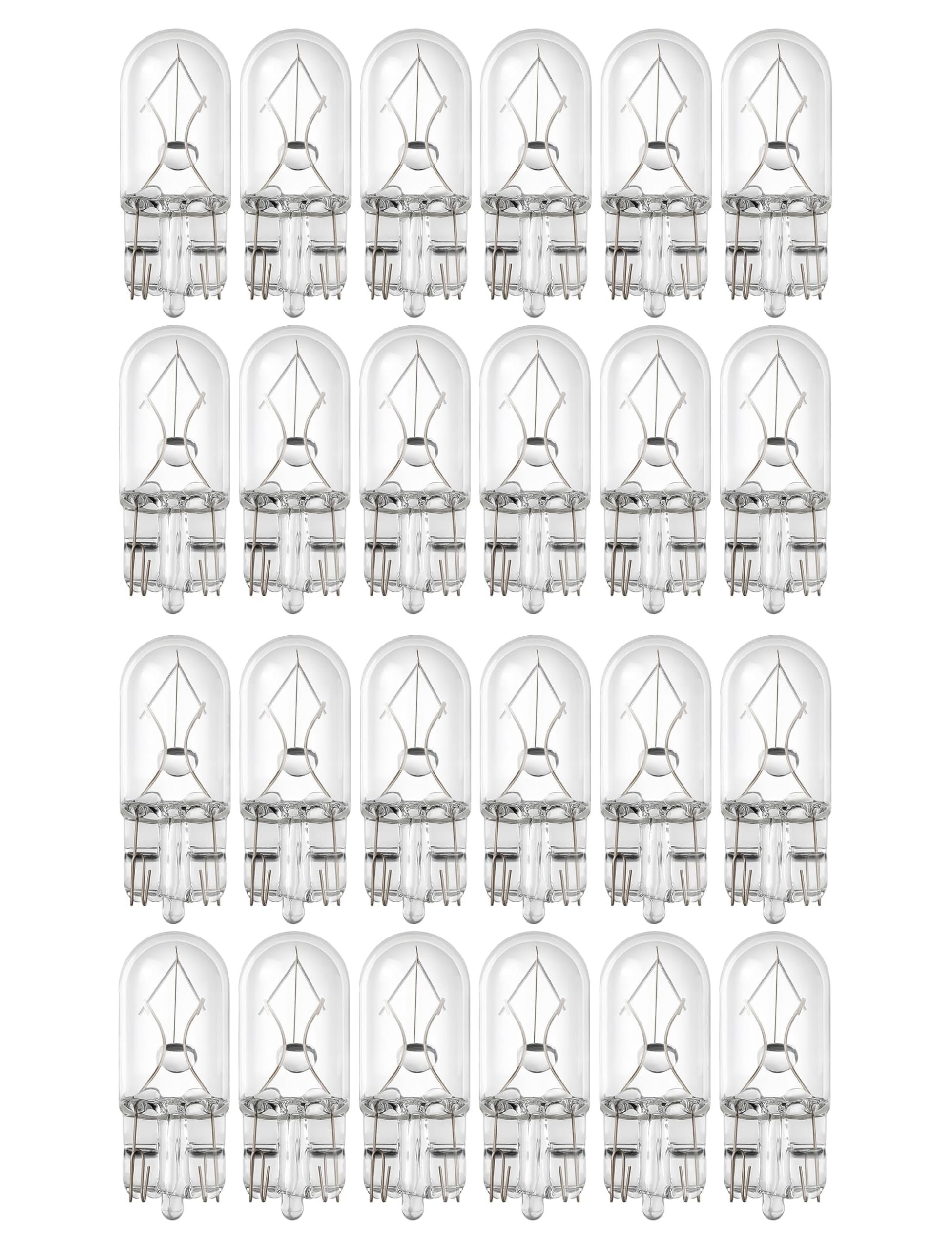 Amazon.com: Magnet Pack of 20 W5W Halogen Wedge Bulbs 12V 5W T10 W2.1X9 ...