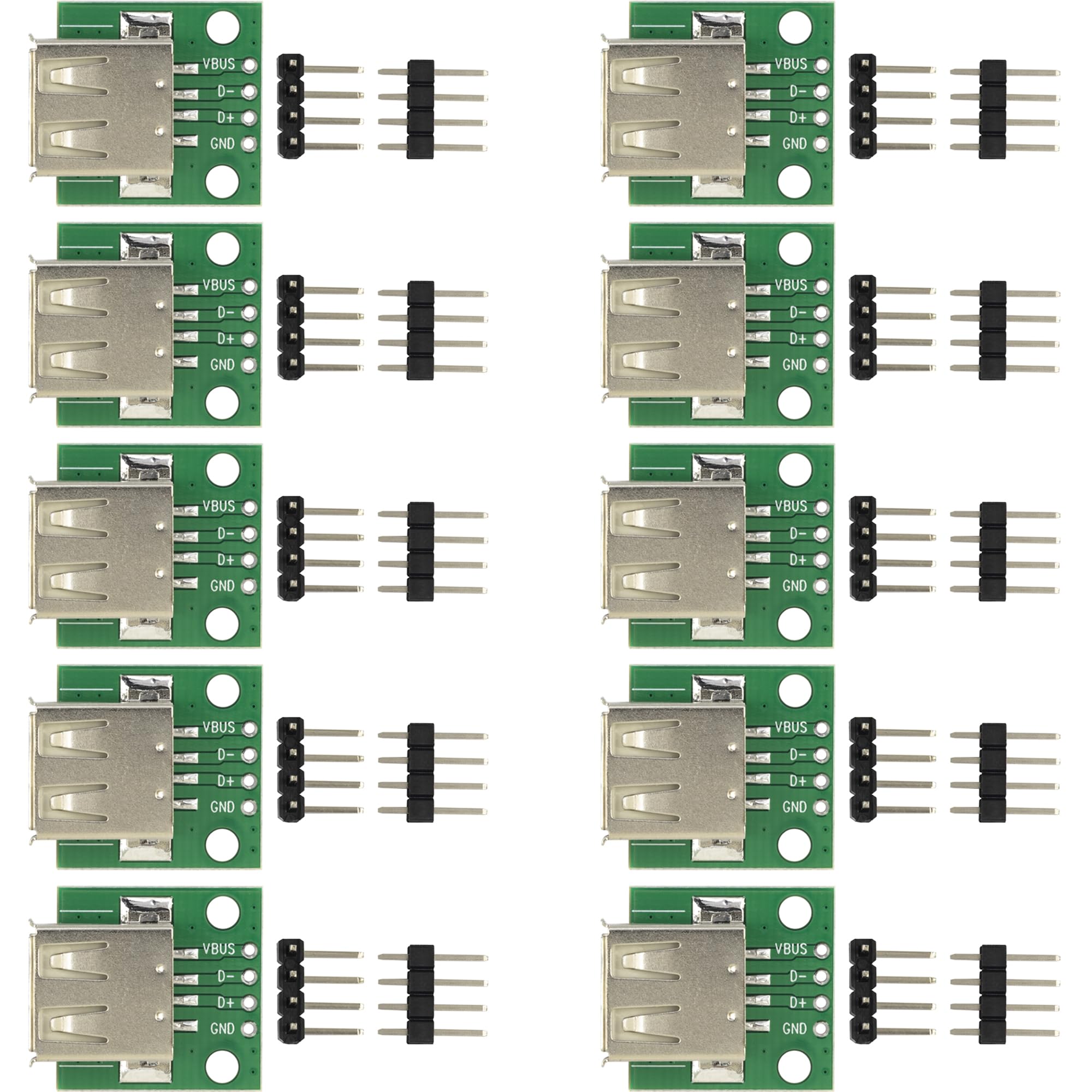 Amazon.com: naughtystarts USB 2.0 Type A Female to DIP Breakout Board ...