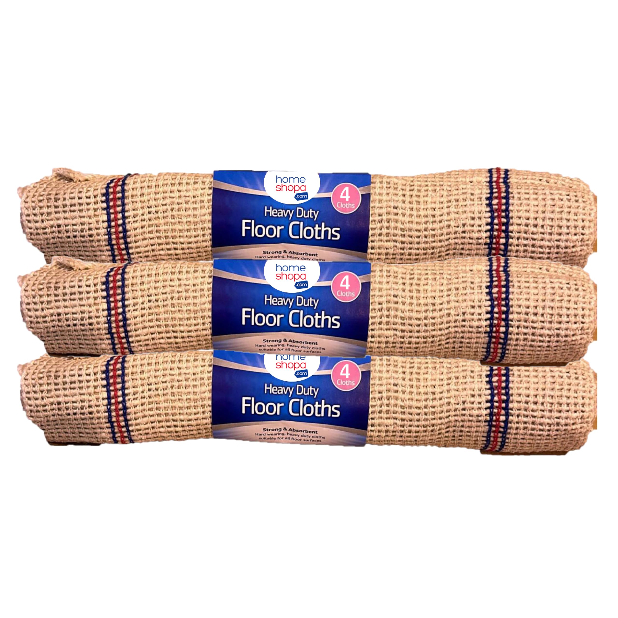 HOMESHOPA Floor Clothes, 12 Pack Heavy Duty Floor Cleaning Cloths, Roll ...