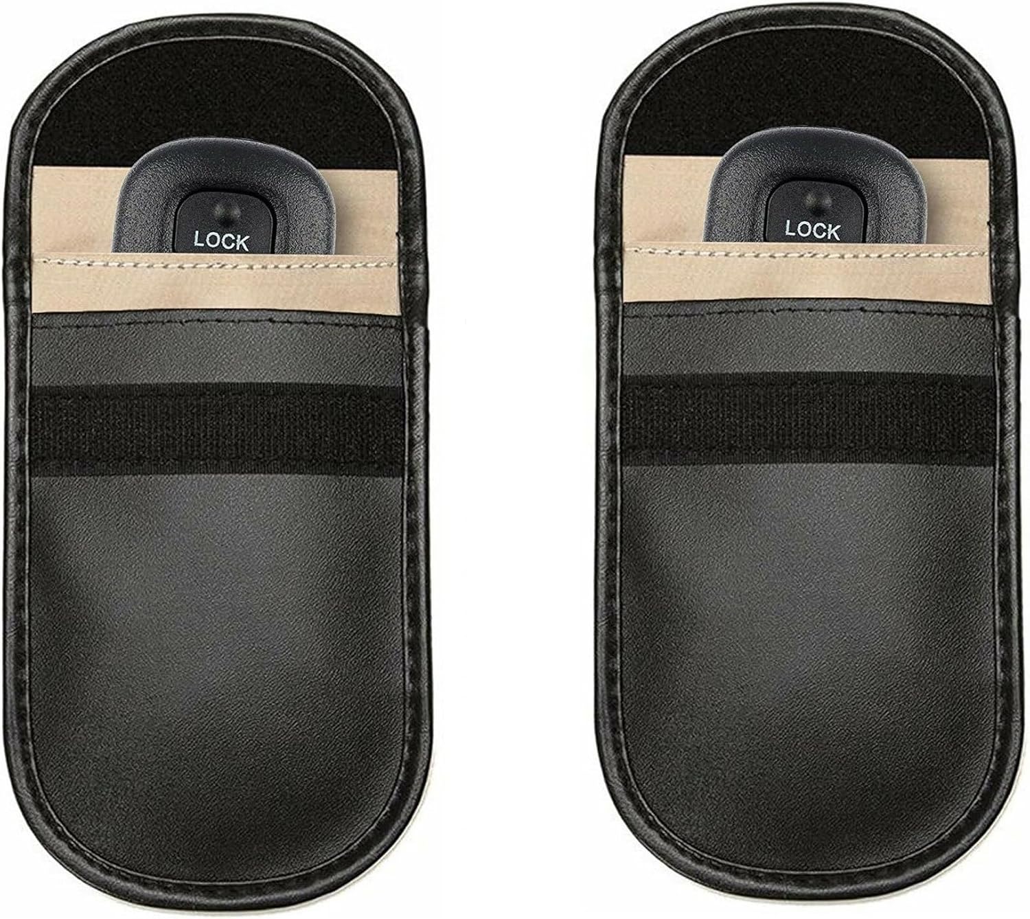 2-Pack Faraday Pouch For Car keys | keyless car key signal blocker ...