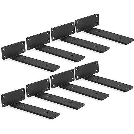 Floating Shelf Brackets, 6 Pcs of 6 inch Heavy Duty Industrial Shelf ...