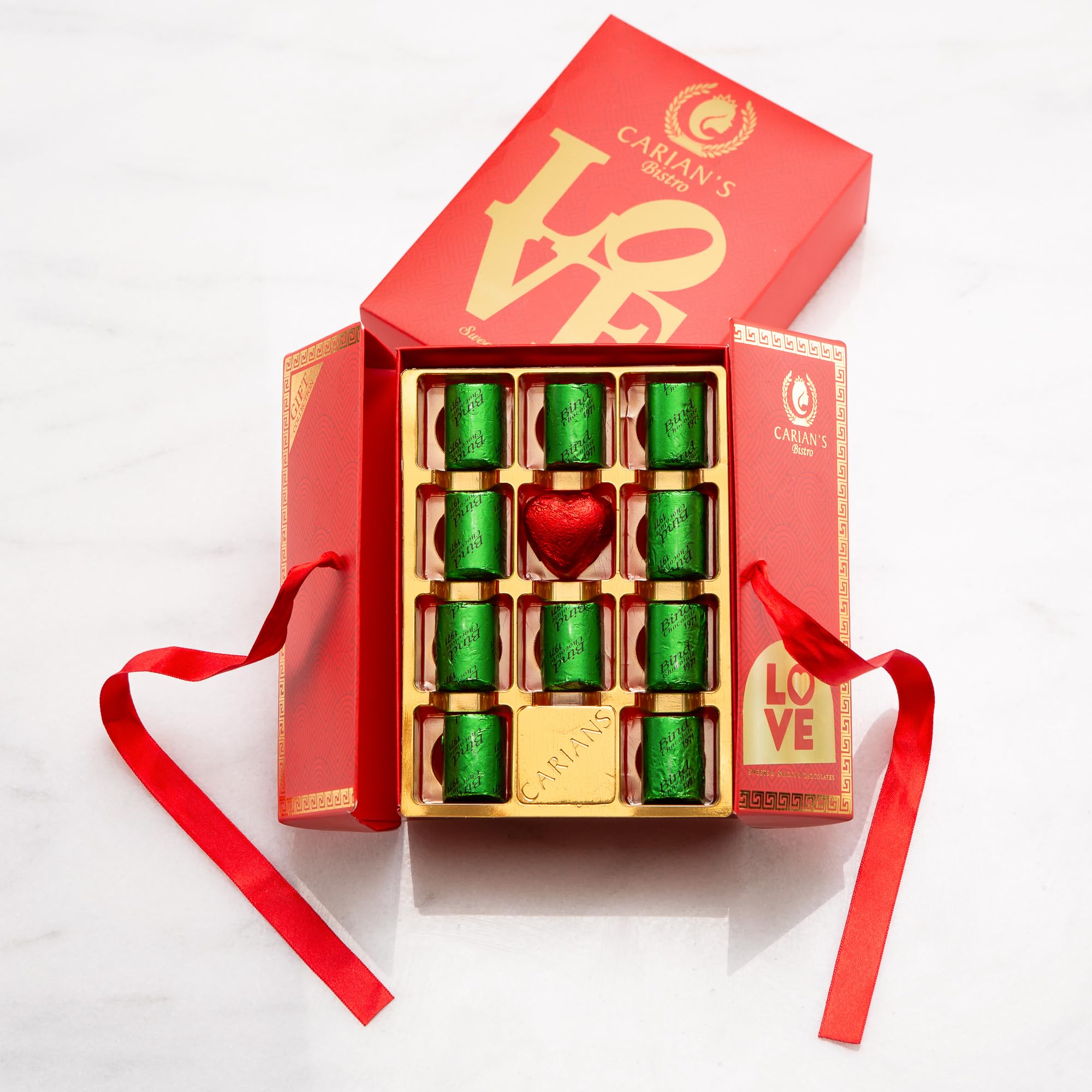 Amazon.com: CARIANS Valentine's Day Chocolate Gift Box, Milky Dubai ...