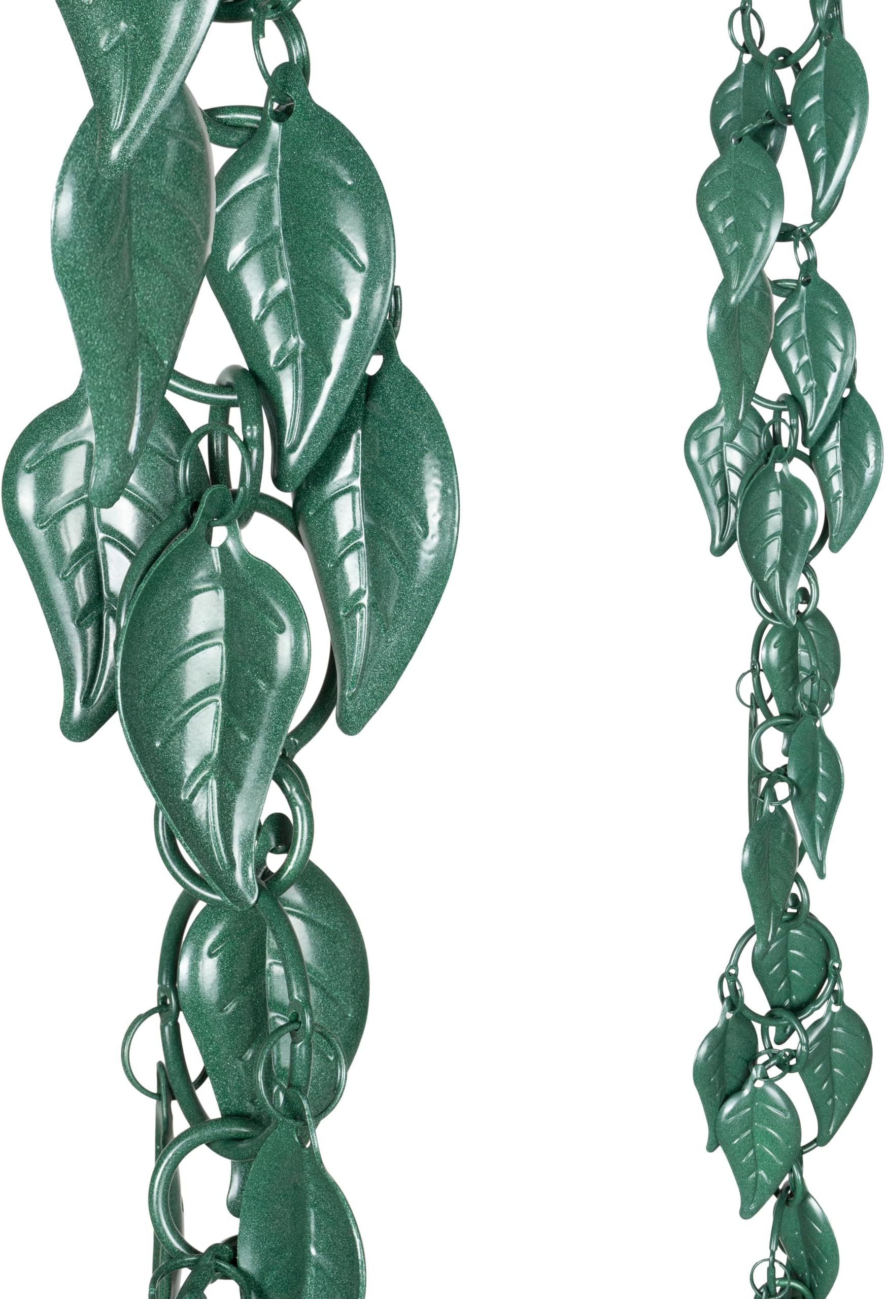 Amazon.com : Monarch Rain Chains 18210 Aluminum Cascading Leaves Rain ...